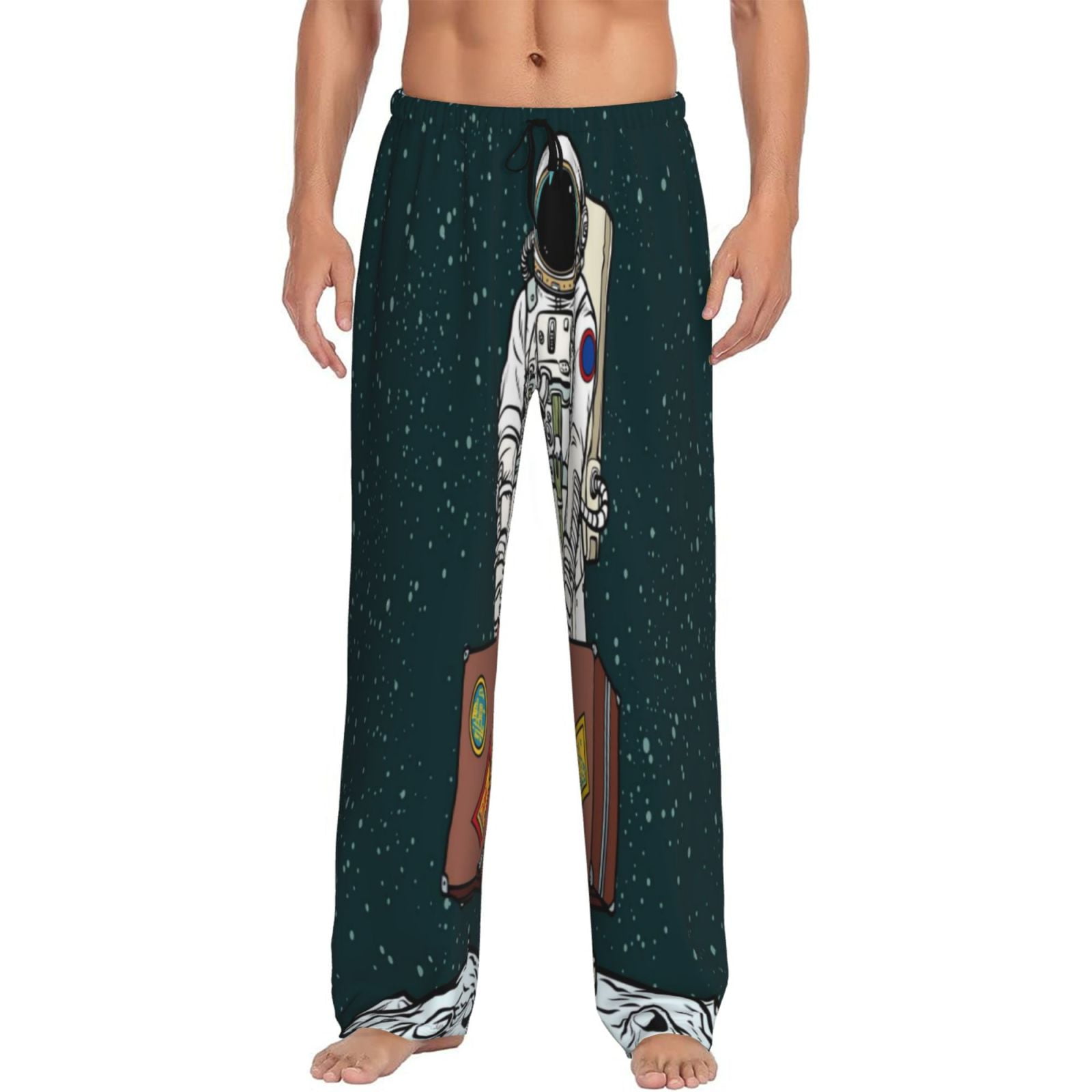 Disketp Astronaut Traveler With Suitcase Men'S Pajama Pants - Ultra ...