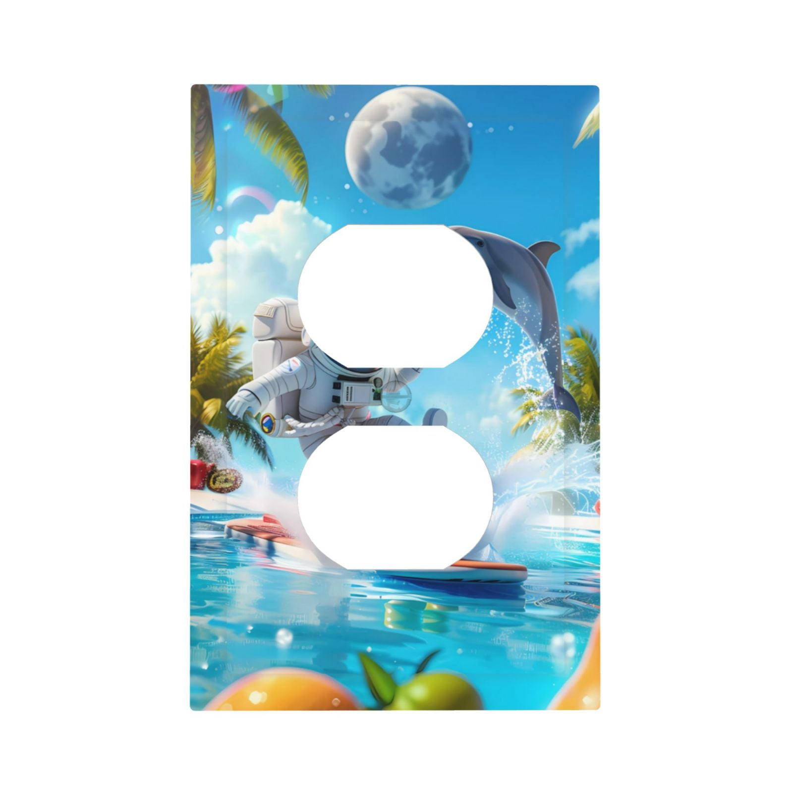 Disketp Astronaut Tropical Dolphin Decorative Light Switch or Outlet ...