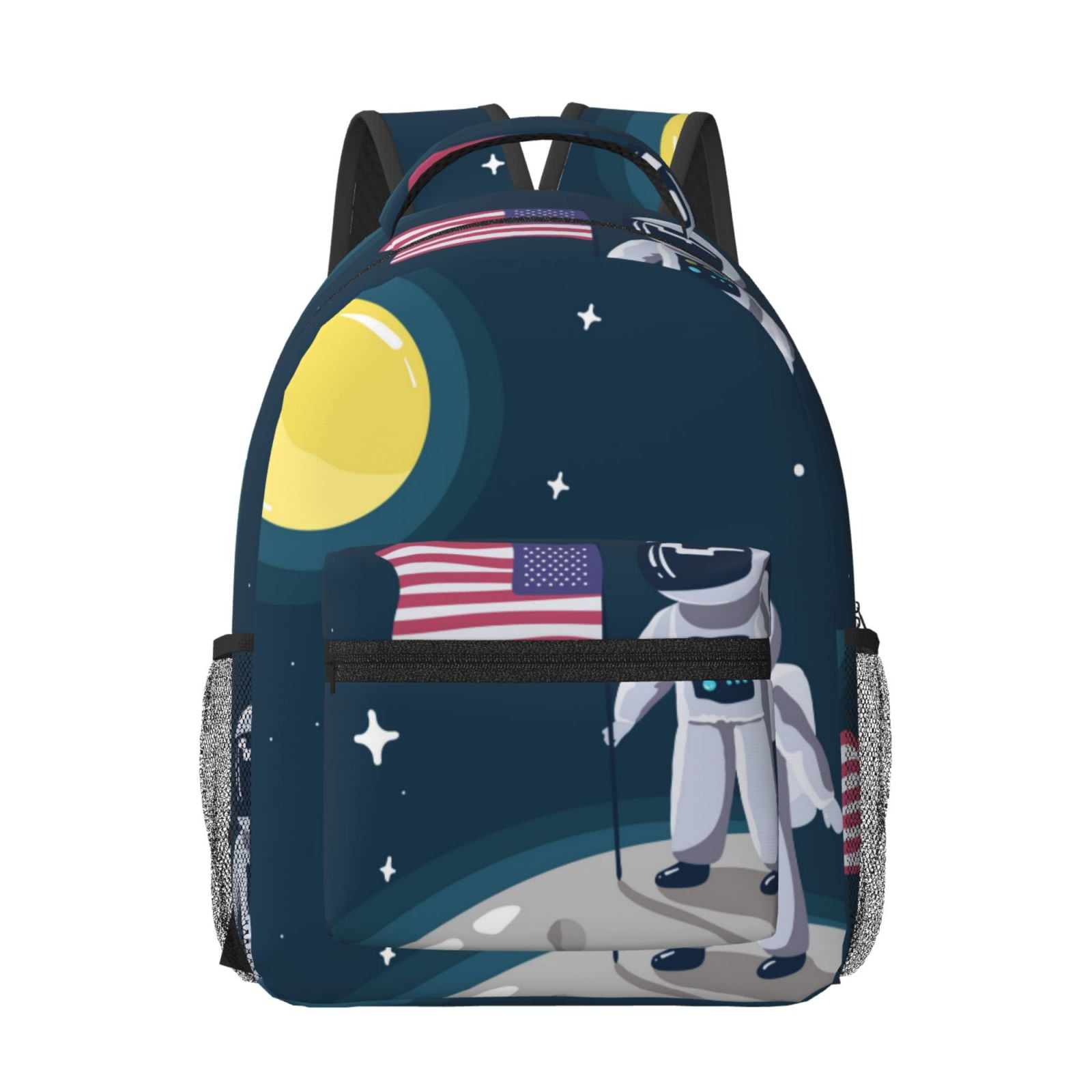 Disketp Astronaut With USA Flag Backpack - Comfortable Daypack with The ...