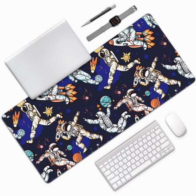Disketp Astronauts in sport Gaming Mouse Mat Long Extended Mouse Pad ...