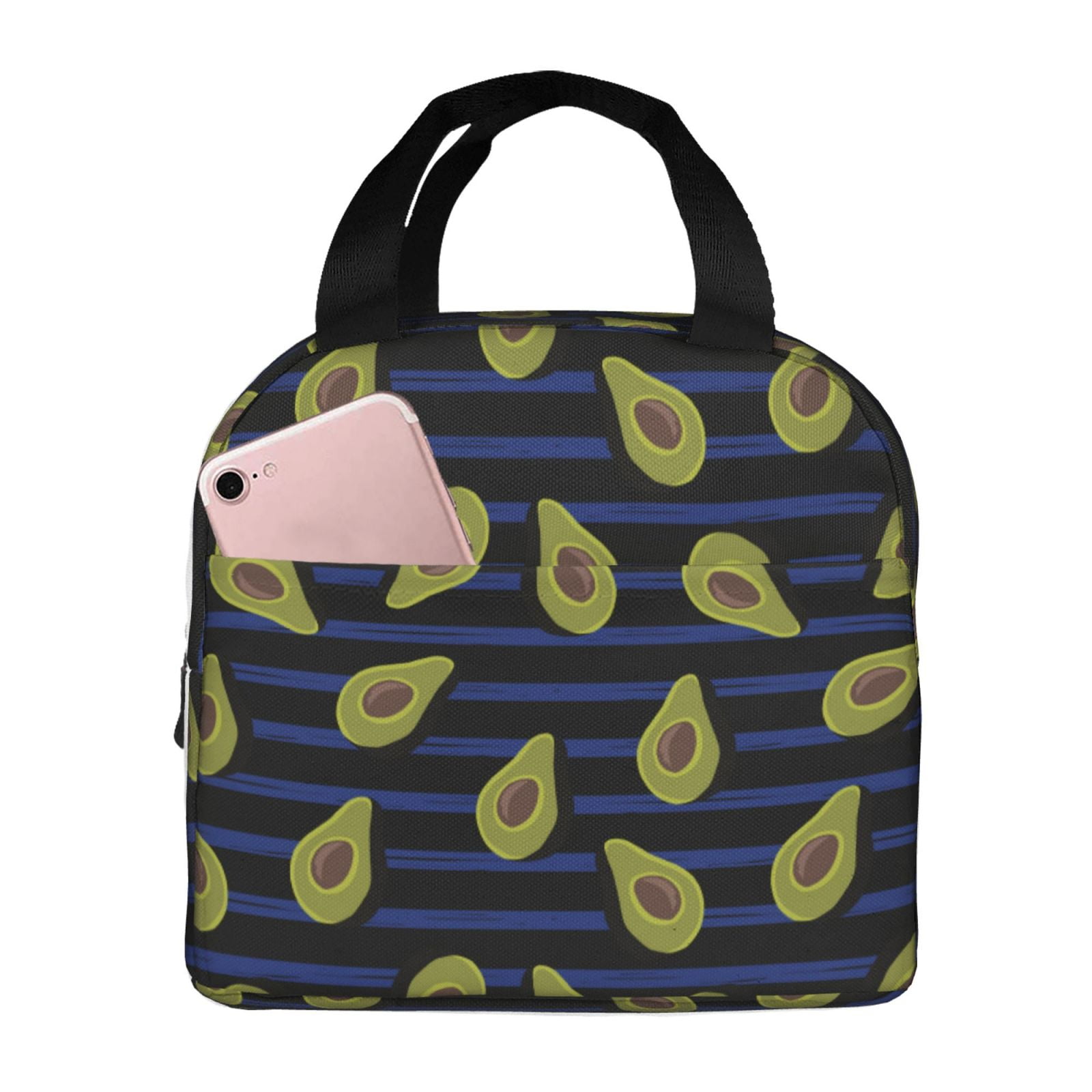 Disketp Avocado Lunch Bag for Women Men, Leakproof Thermal Cooler Sack ...
