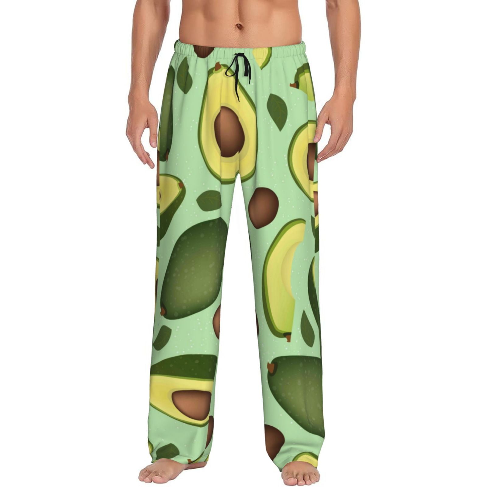 Disketp Avocado With Seeds Men'S Pajama Pants - Ultra Soft Fleece Sleep ...