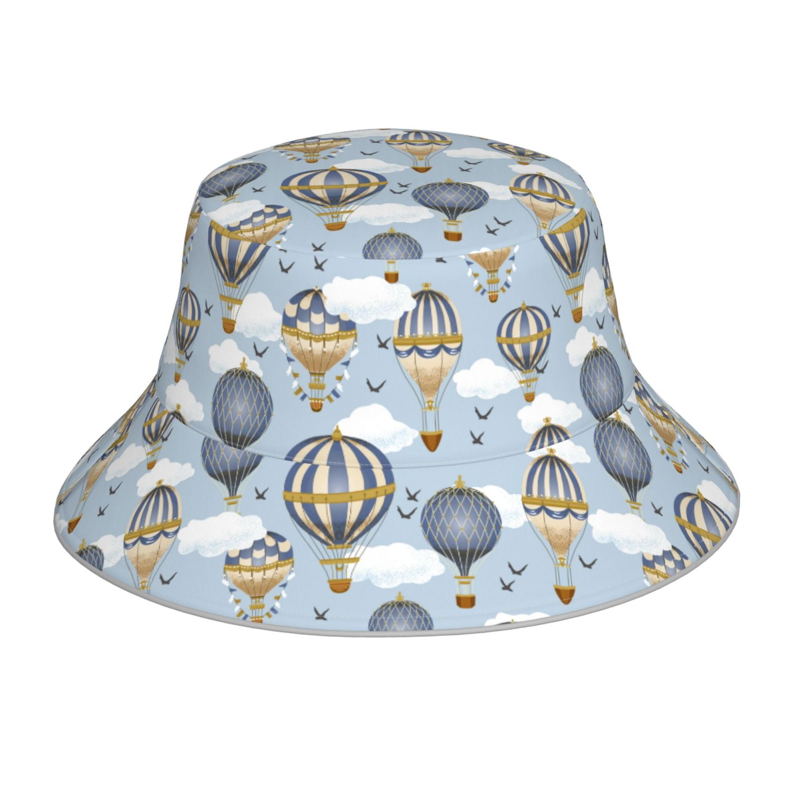 Disketp Balloon Vintage Print Reflective Bucket Hat Beach Hat Summer ...