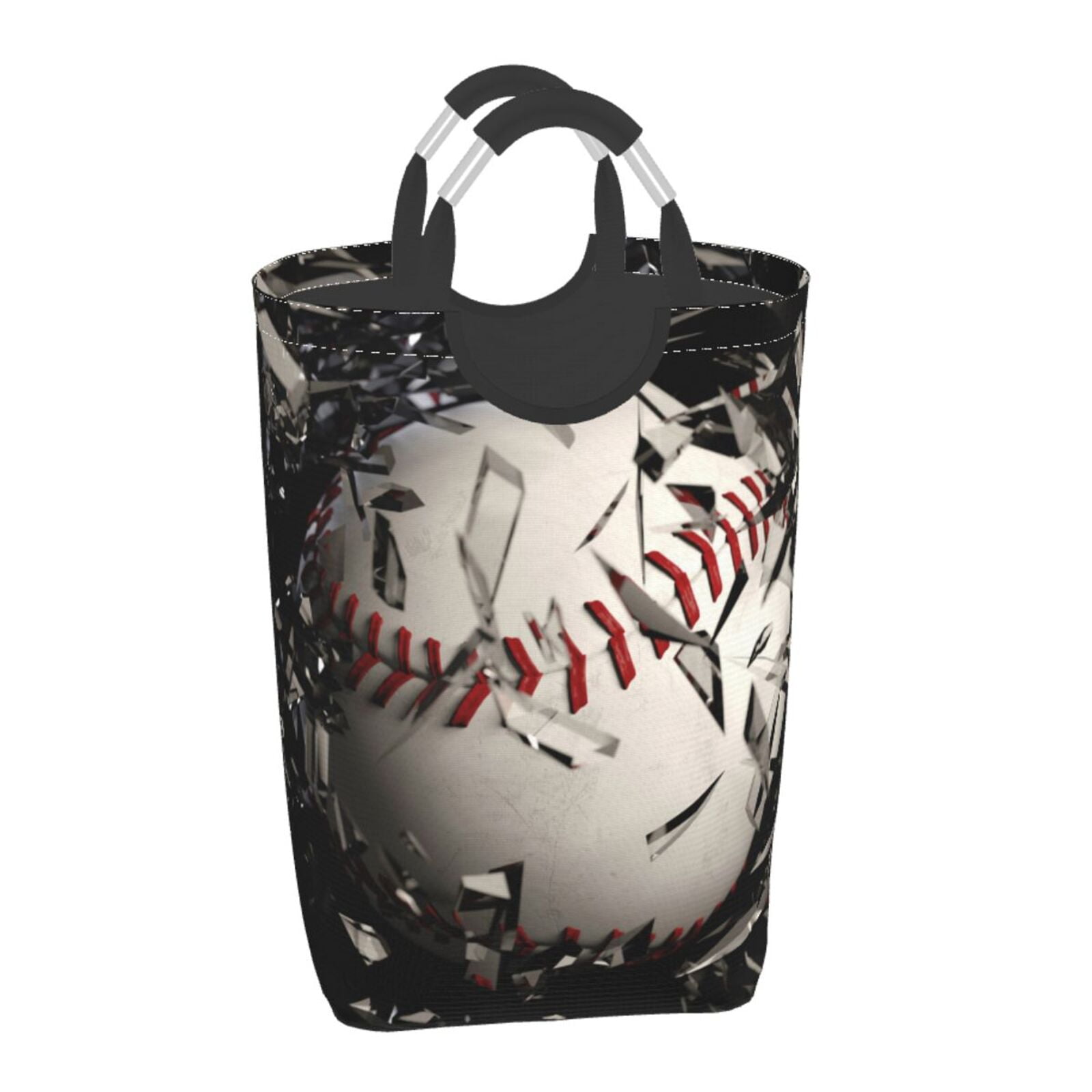Disketp Baseball Breaking Glass Square Laundry Bag Large Collapsible ...