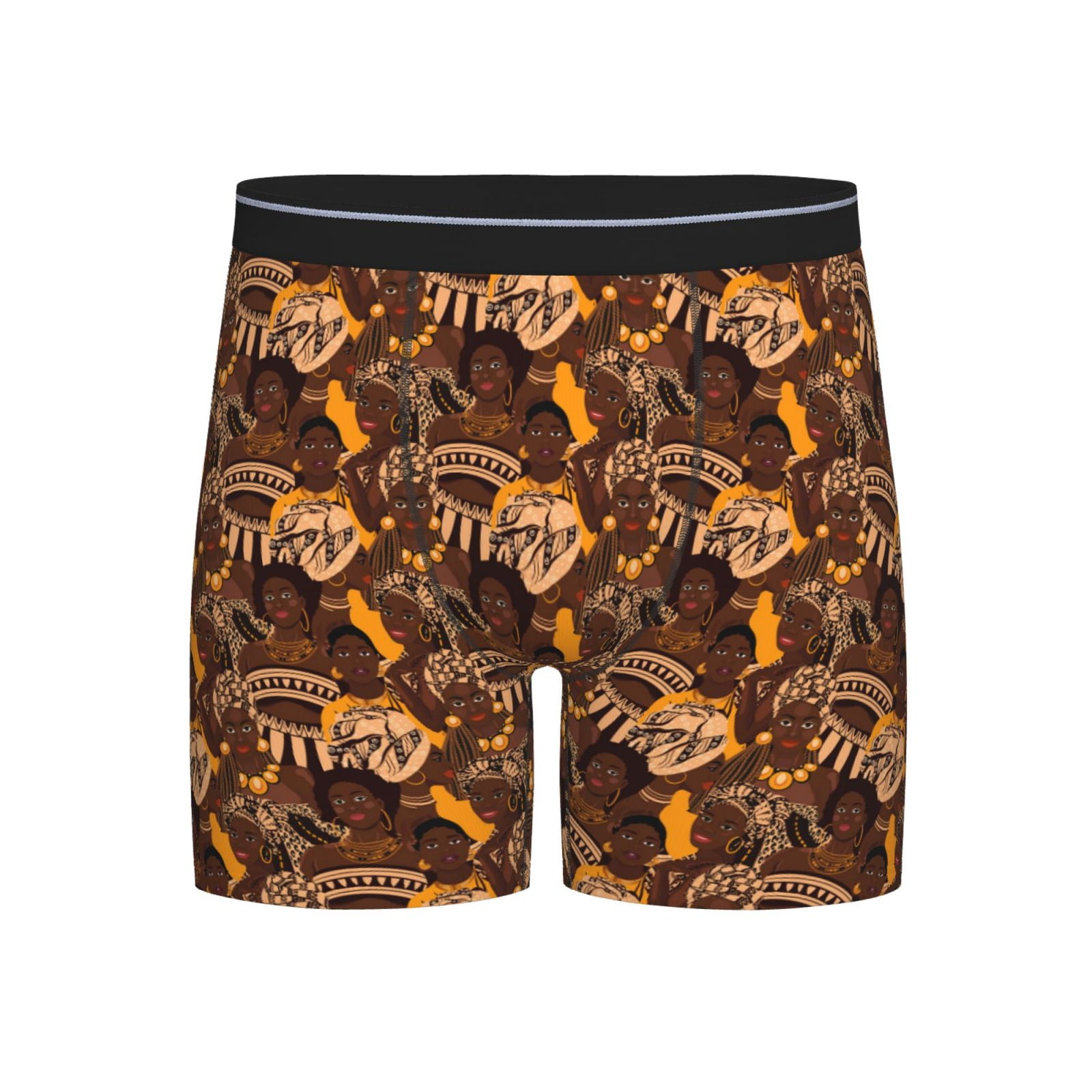 Disketp Beautiful Ethnic African Women Men's Boxer Briefs Men’s ...