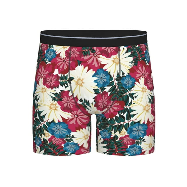 Disketp Beautiful Flower Men's Boxer Briefs Men’s Underwear Boxer ...