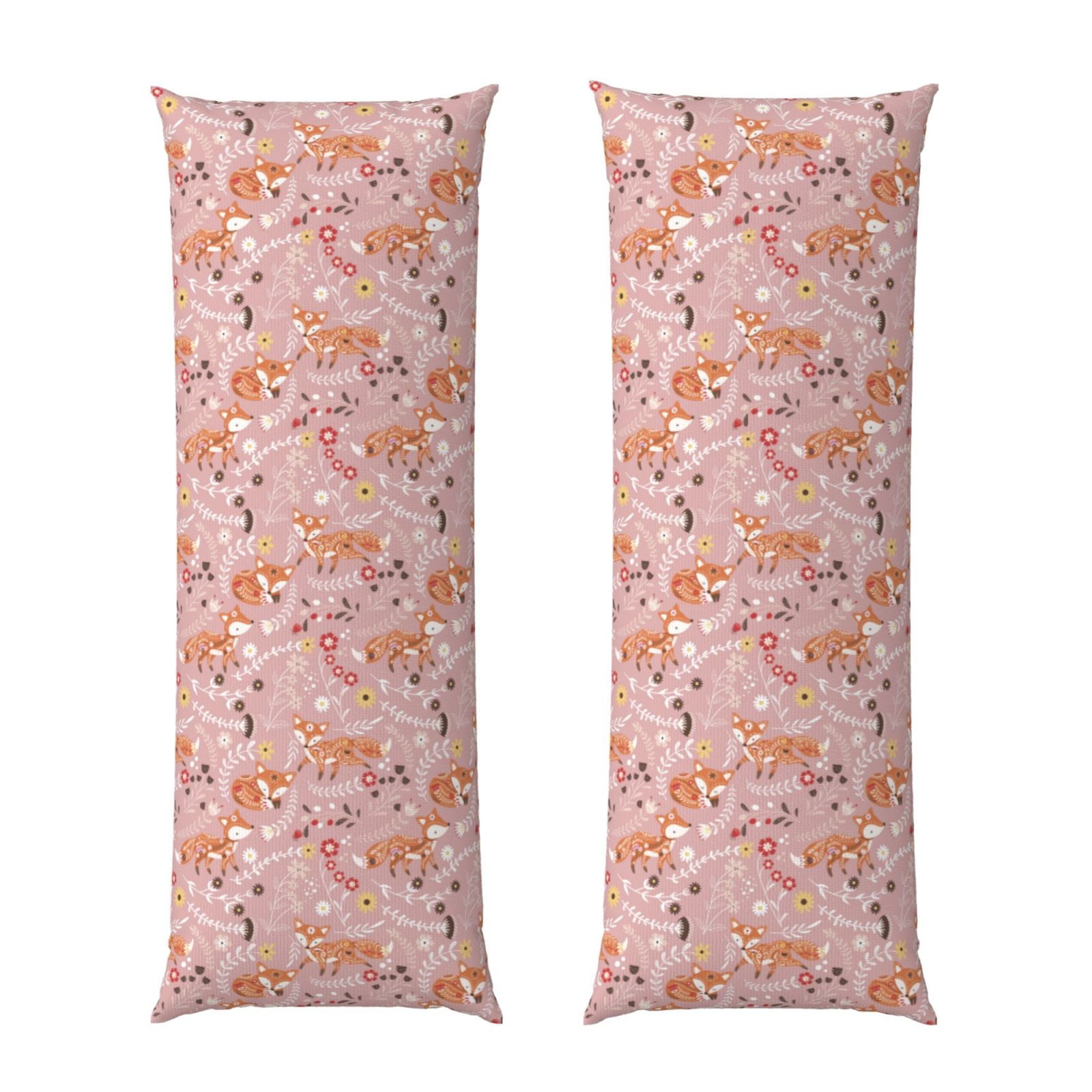 Disketp Beautiful Fox Print Body Pillow Cover - Super Soft 20x54 Body ...