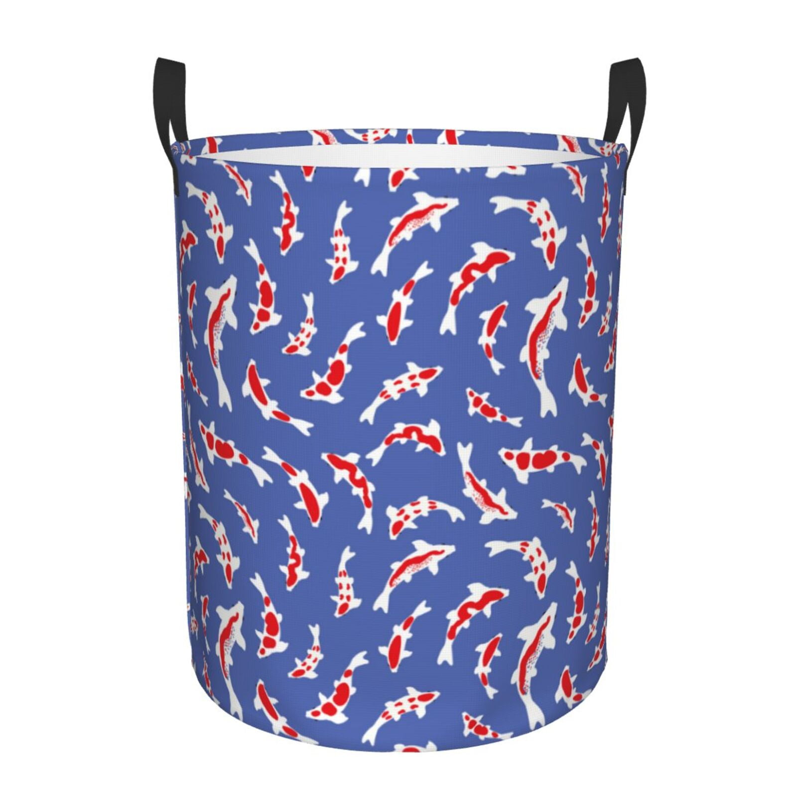 Disketp Beautiful Koi Fish for Round Single Layer Dirty Clothes Basket ...