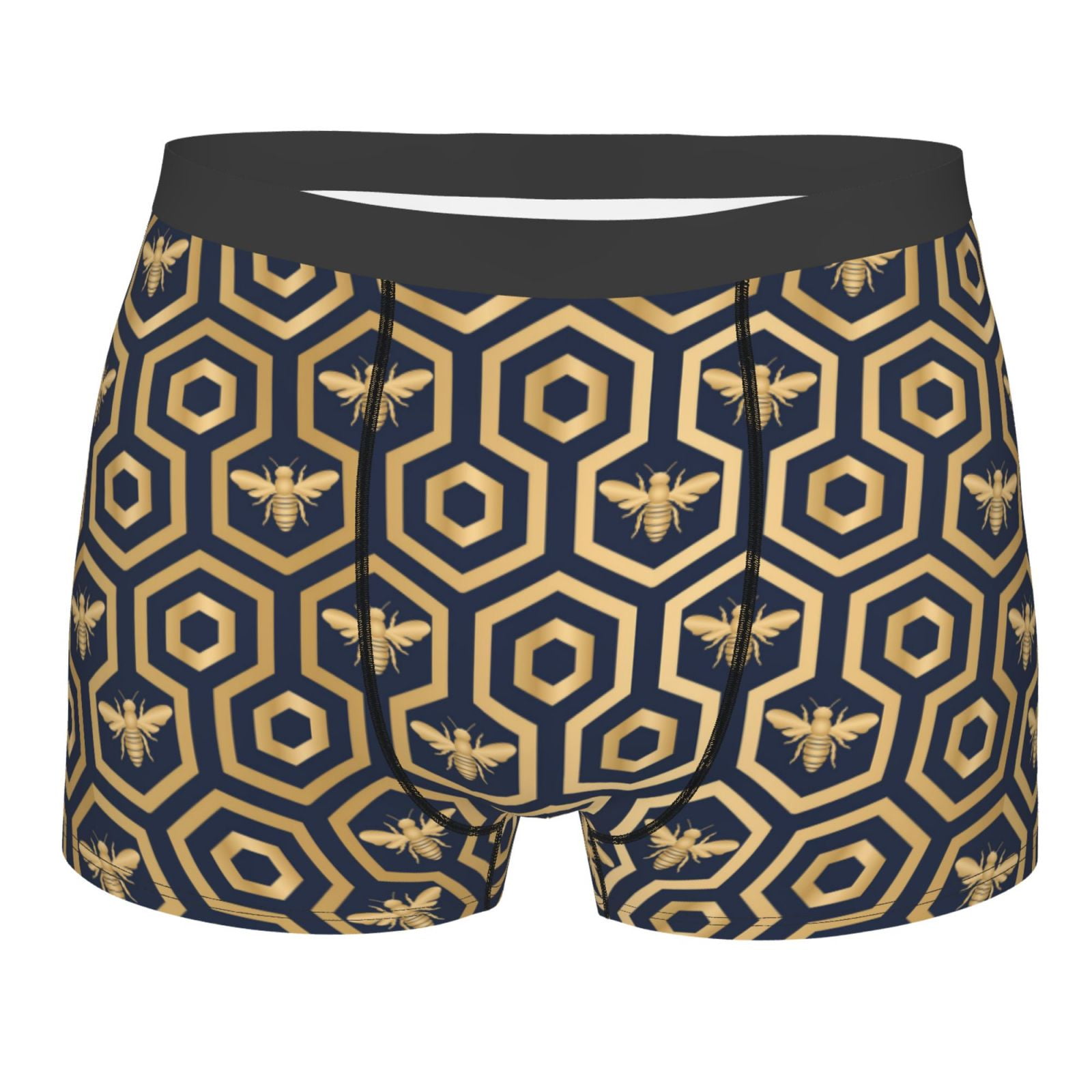 Disketp Bee Hive Hexagon Men'S Boxer Briefs,Soft And Breathable Cotton ...
