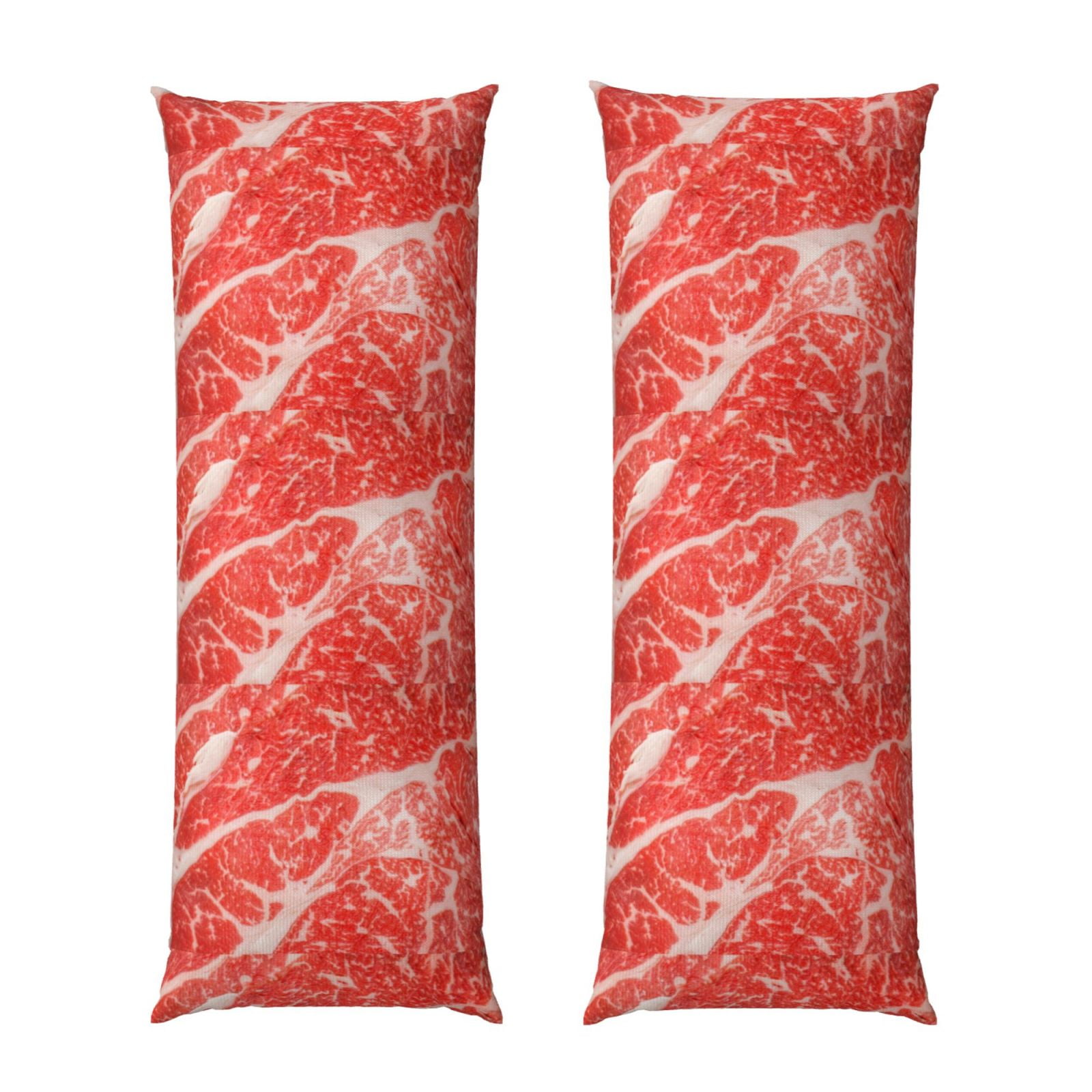 Disketp Beef Steaks Print Body Pillow Cover - Super Soft 20x54 Body ...
