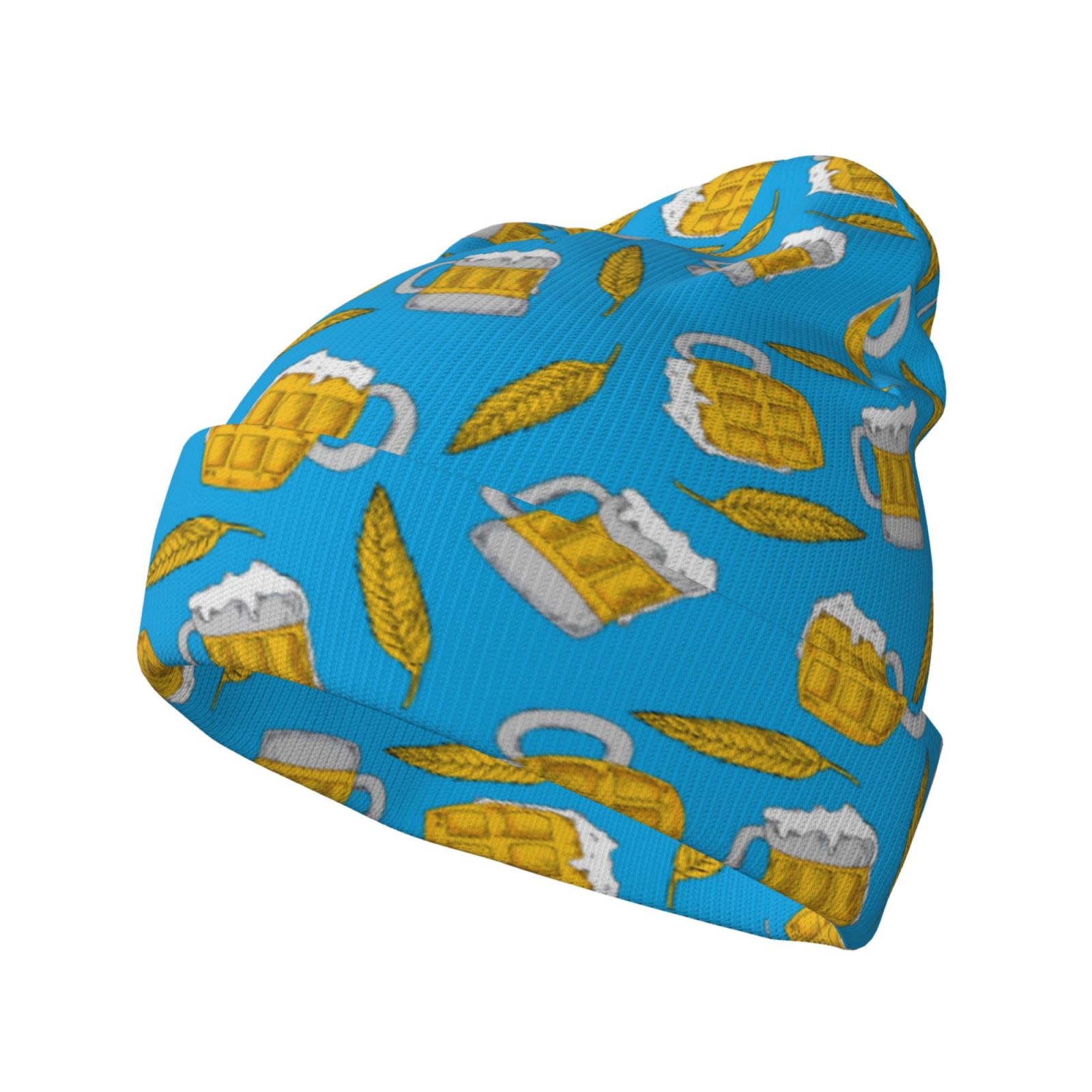 Disketp Beer3 Winter Beanie for Men Women Beanie Knit Hat Cuffed Cap ...