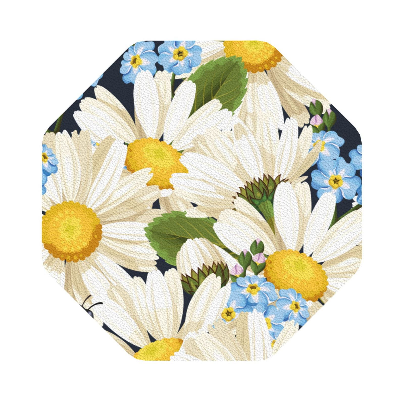 Disketp Bees Collecting Nectar Funny Coasters,6 Pcs Leather Coasters ...