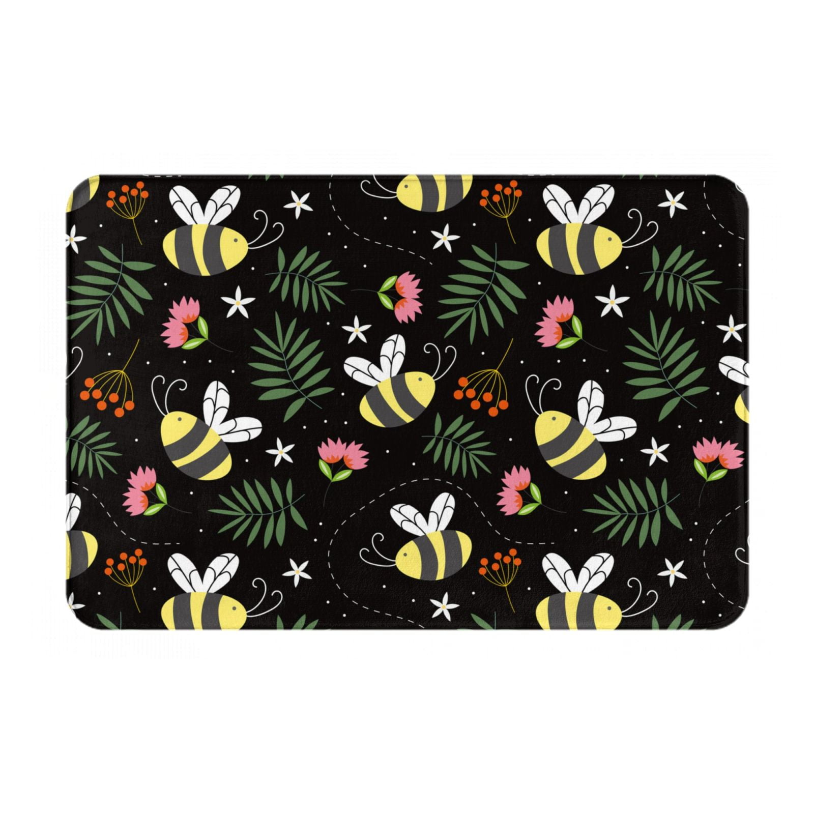 Disketp Bees Mat For Front Door Outside - Doormat Outdoor Entrance ...