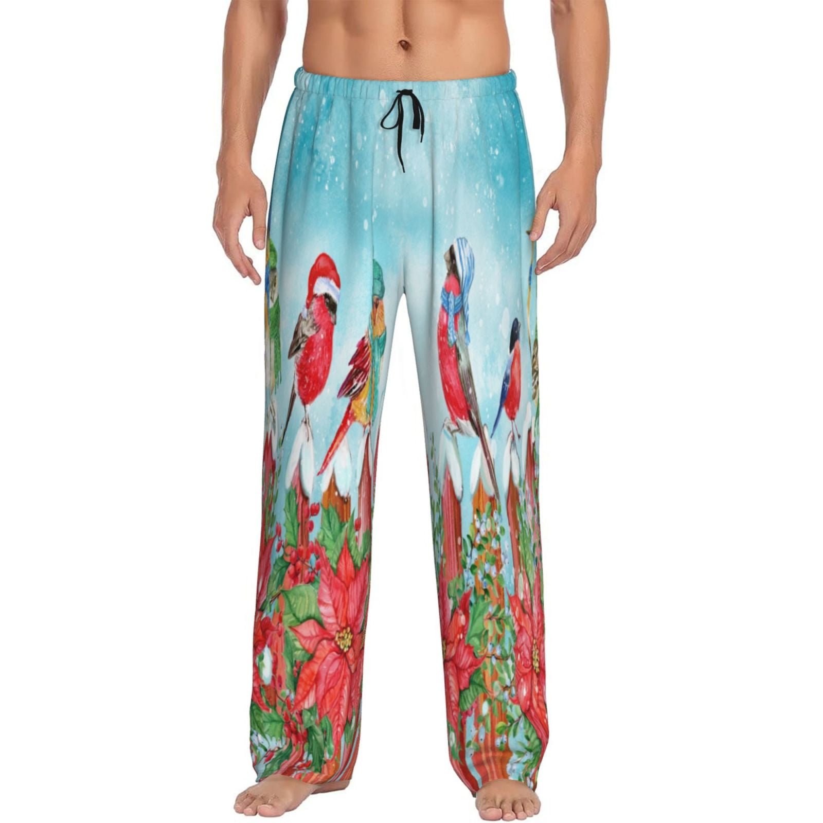 Disketp Birds Men'S Pajama Pants - Ultra Soft Fleece Sleep And Lounge ...