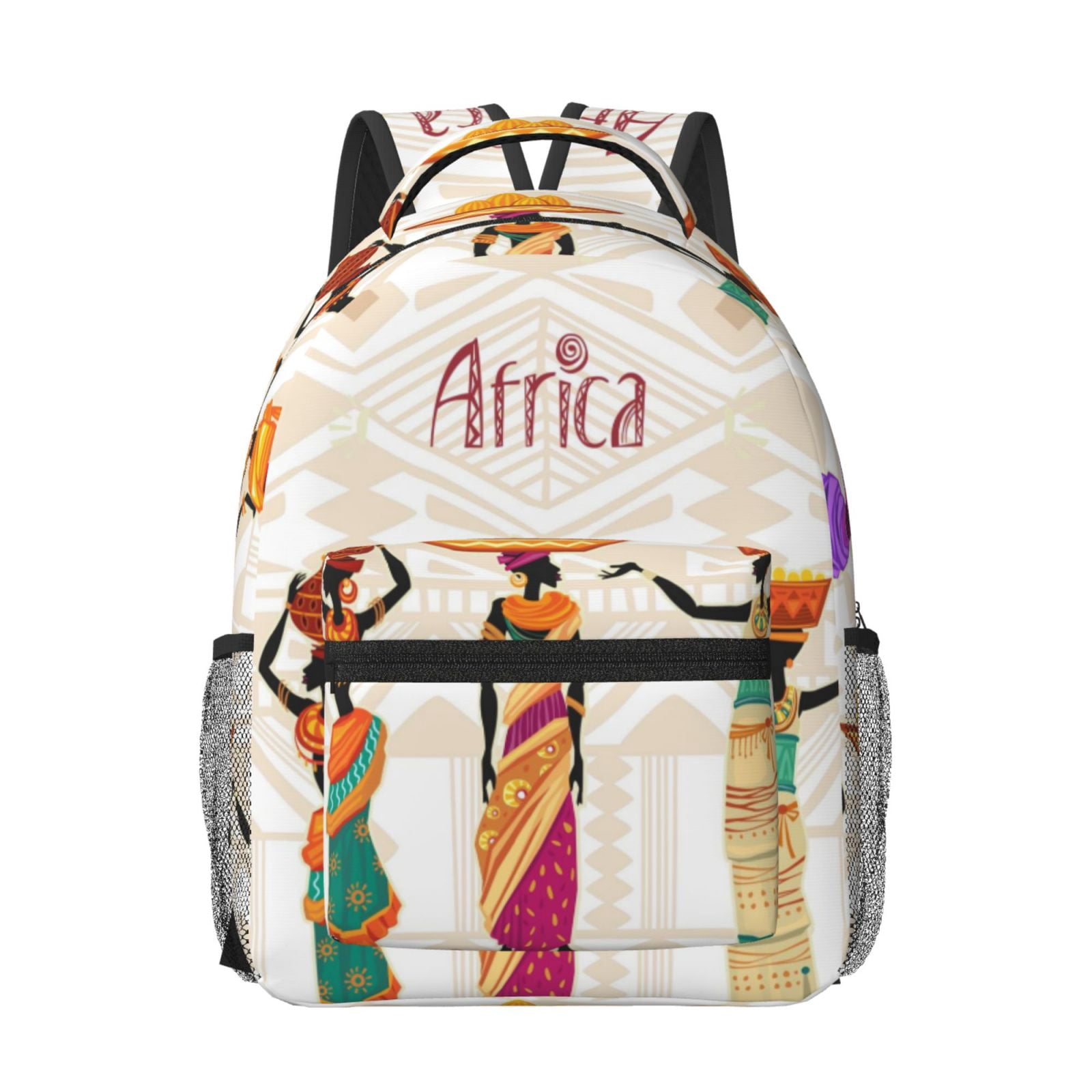 Disketp Black African Woman Backpack - Comfortable Daypack with The ...