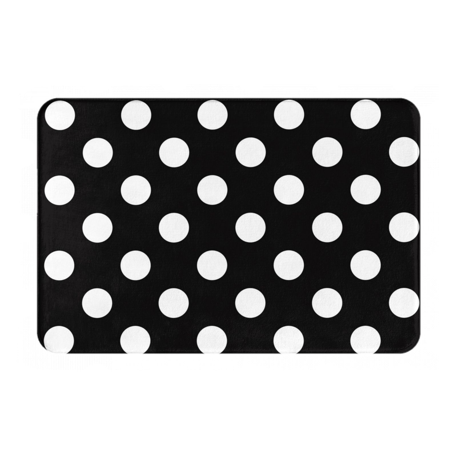 Disketp Black And White Polka Dot Mat For Front Door Outside - Doormat ...