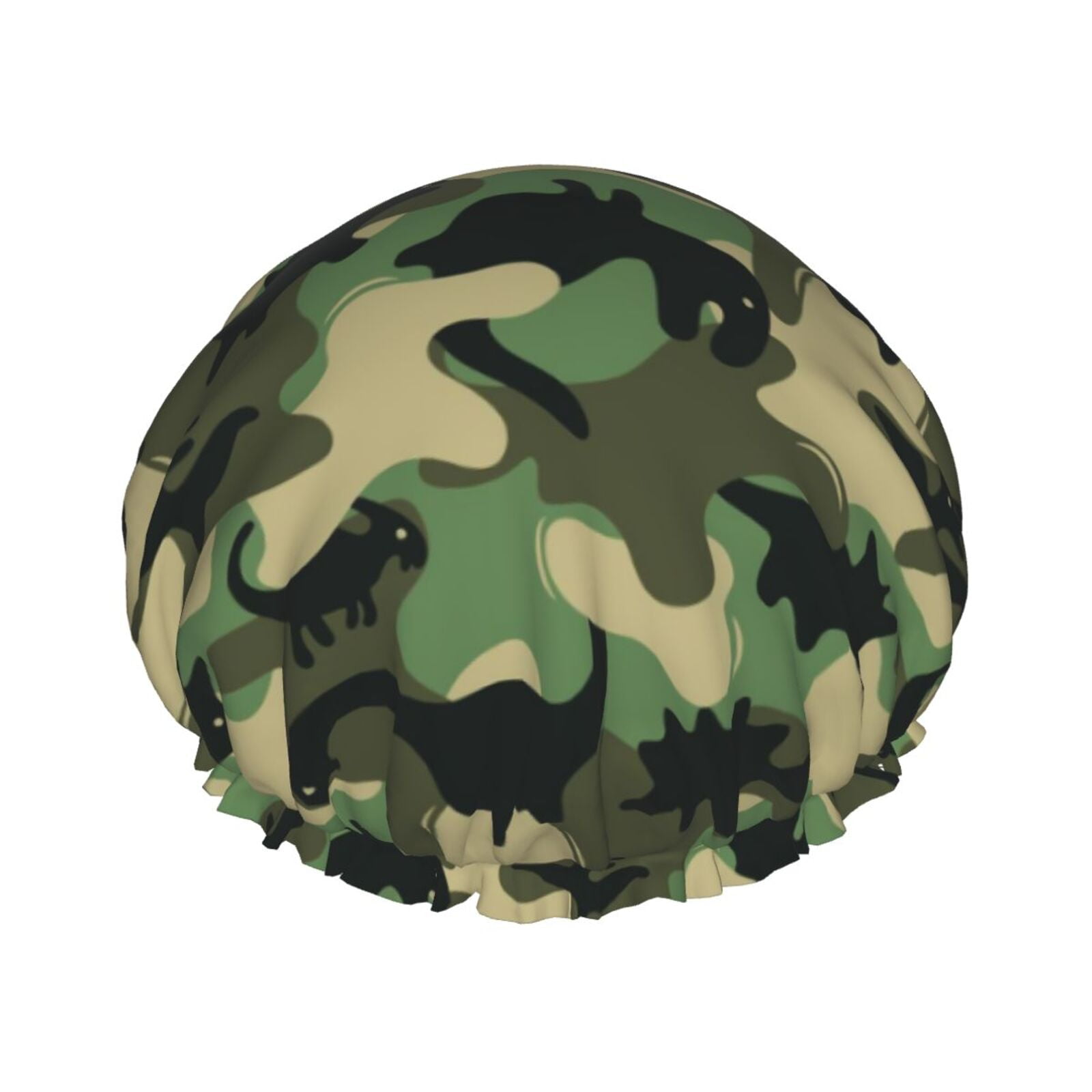 Disketp Black Dinosaur Shower Caps,Reusable Shower Cap For Women ...