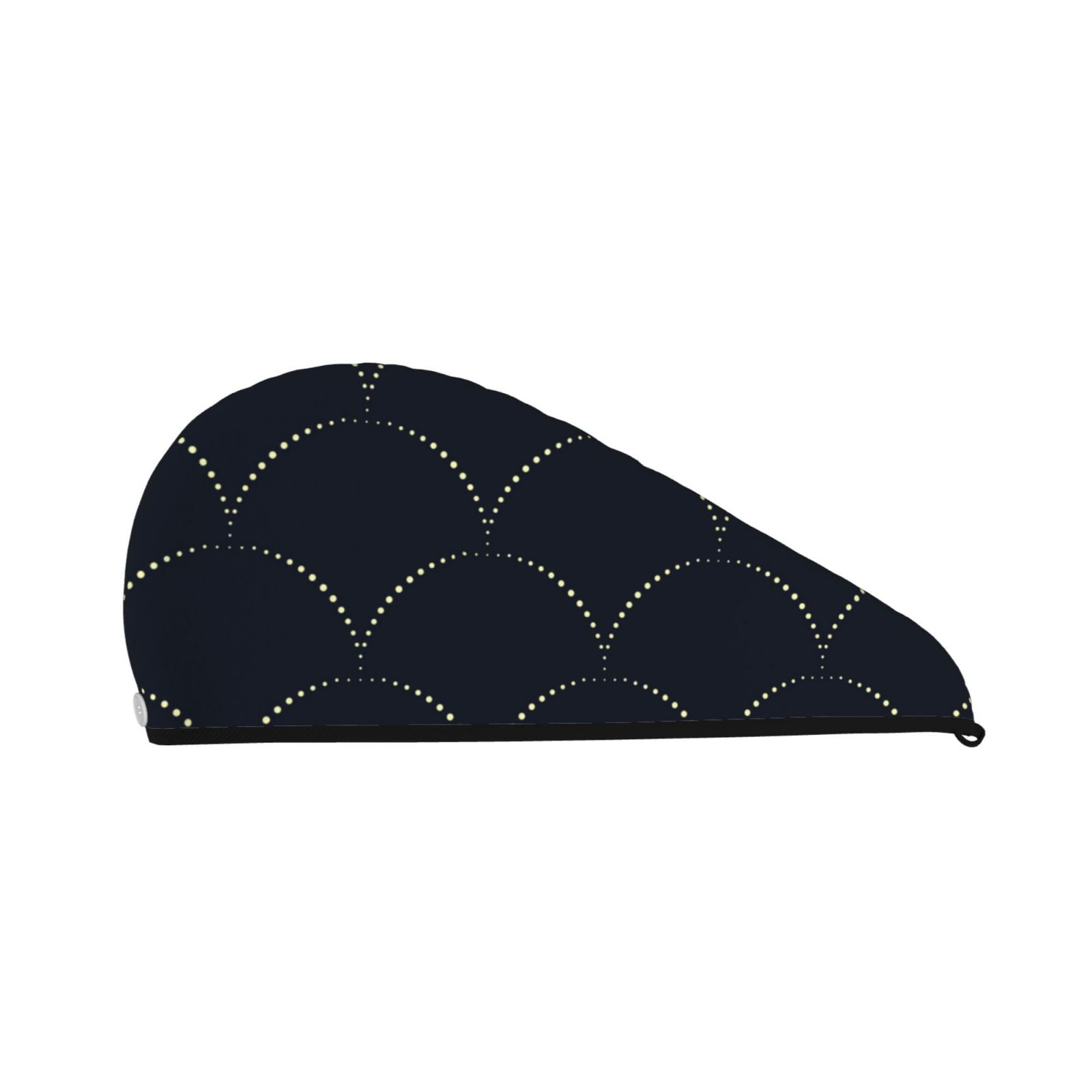 Disketp Black Fish Scales Microfiber Hair Towel Wrap,Hair Drying Towel ...