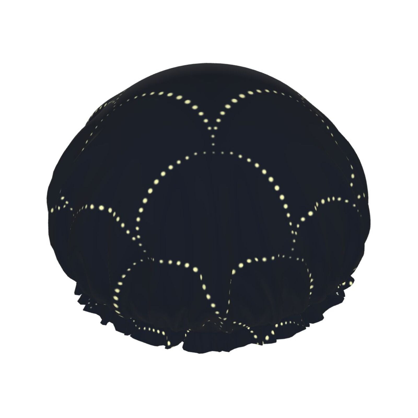 Disketp Black Fish Scales Shower Caps,Reusable Shower Cap For Women ...