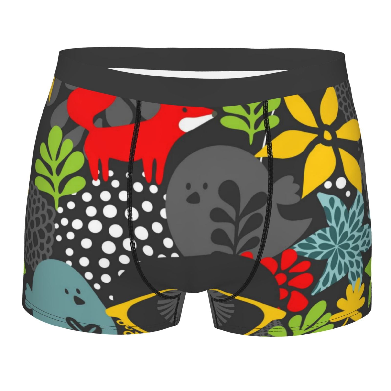 Disketp Black Head Woman With Fox Hair Men'S Boxer Briefs,Soft And ...