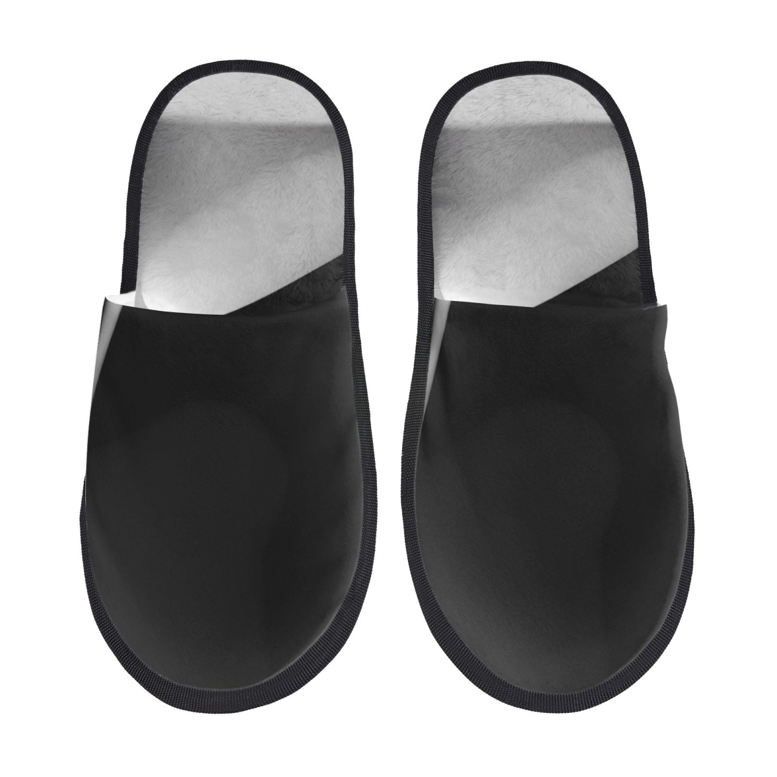 Disketp Black White Fluid Sculpture Fuzzy House Memory Foam Slippers ...
