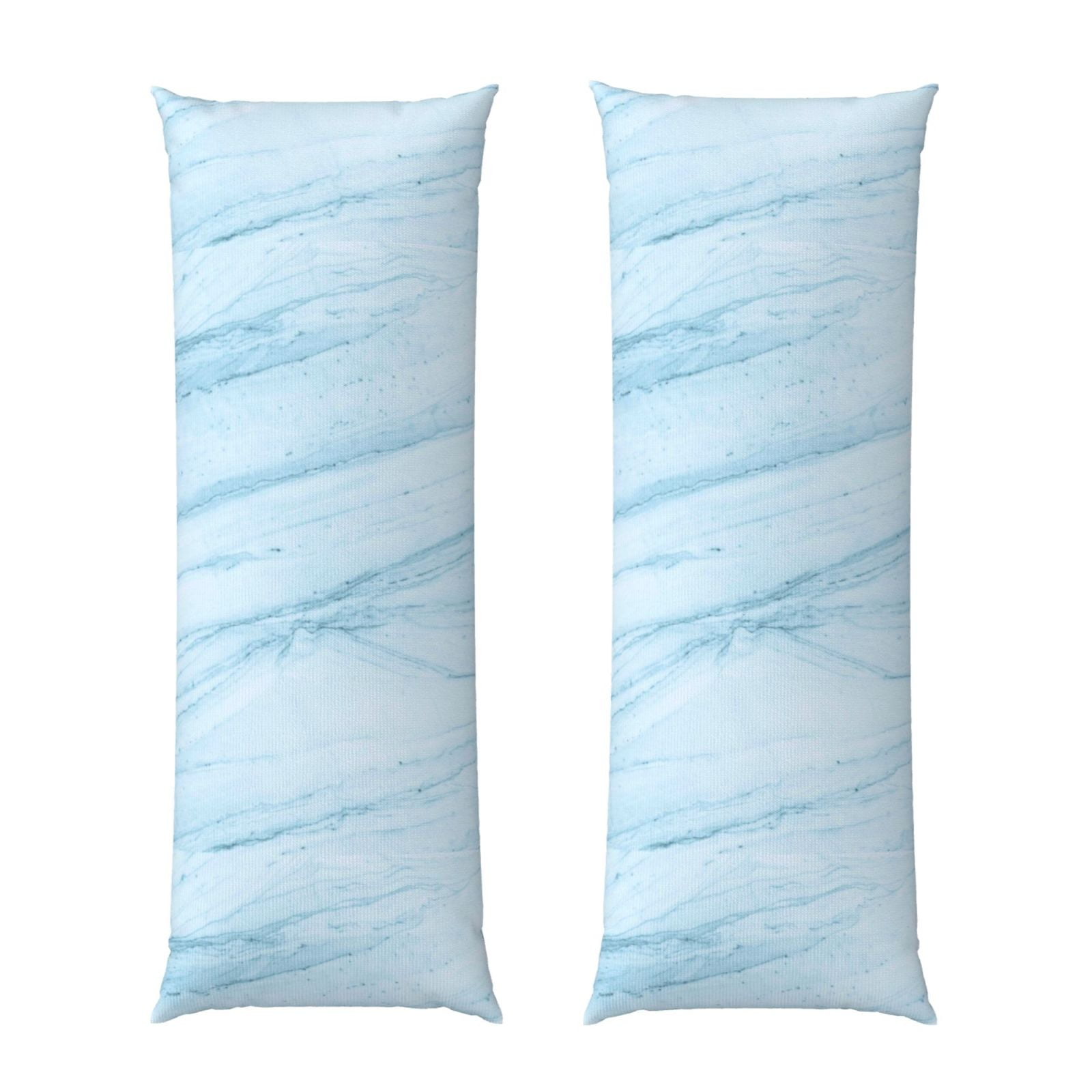 Disketp Blue Marble Print Body Pillow Cover - Super Soft 20x54 Body ...