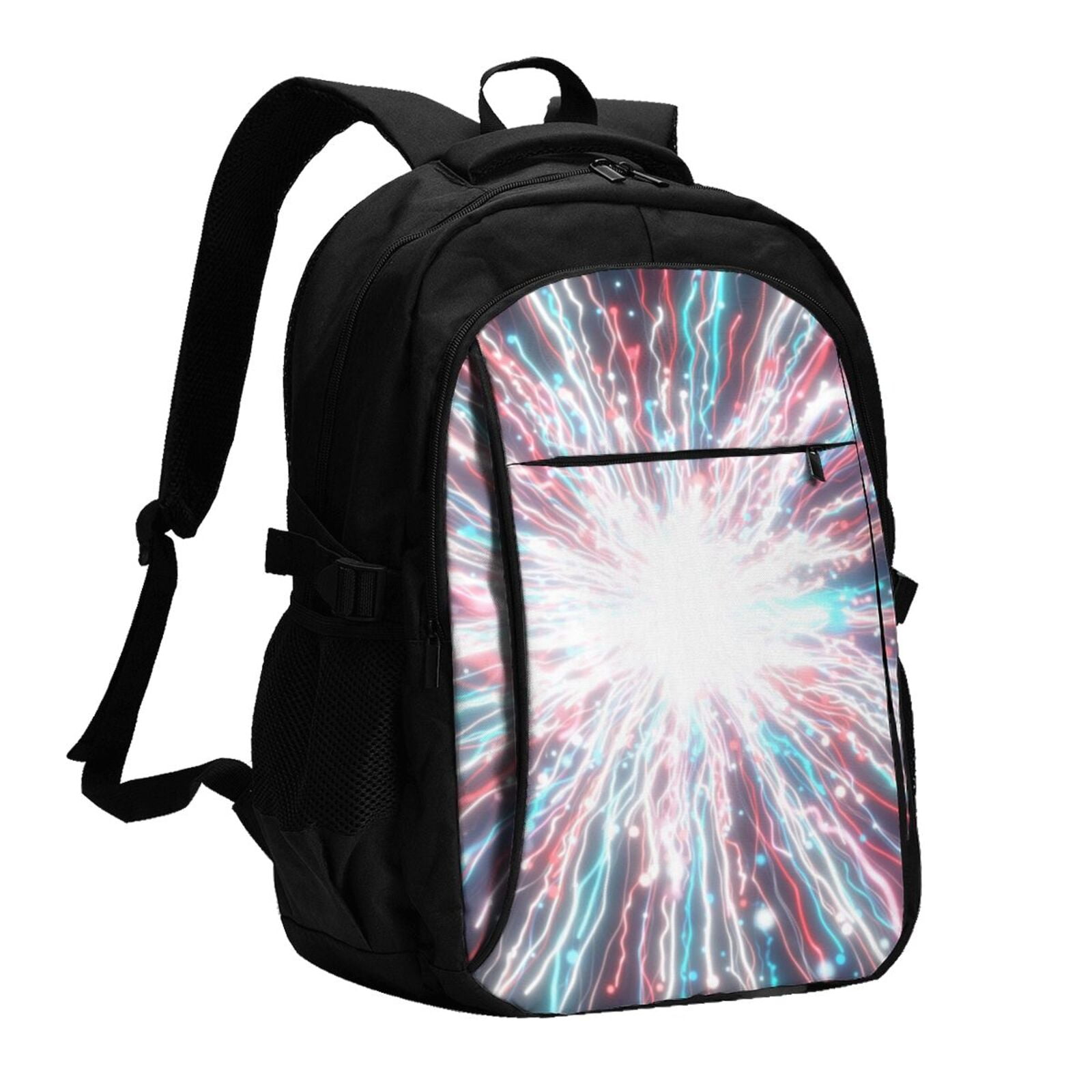 Disketp Blue Swirl Fireworks Travel Laptop Backpack, Laptops Backpack ...