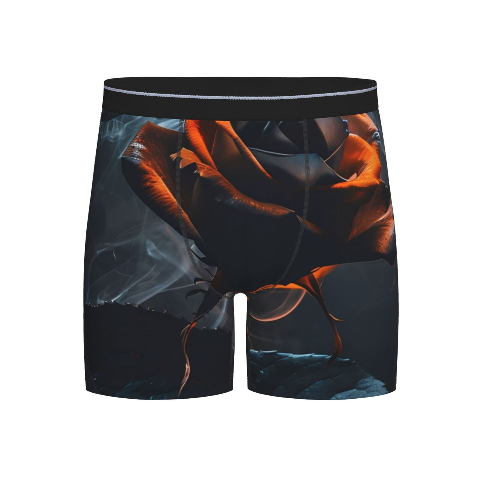 Disketp Blue and Red Roses Artwork Men's Boxer Briefs Men’s Underwear ...