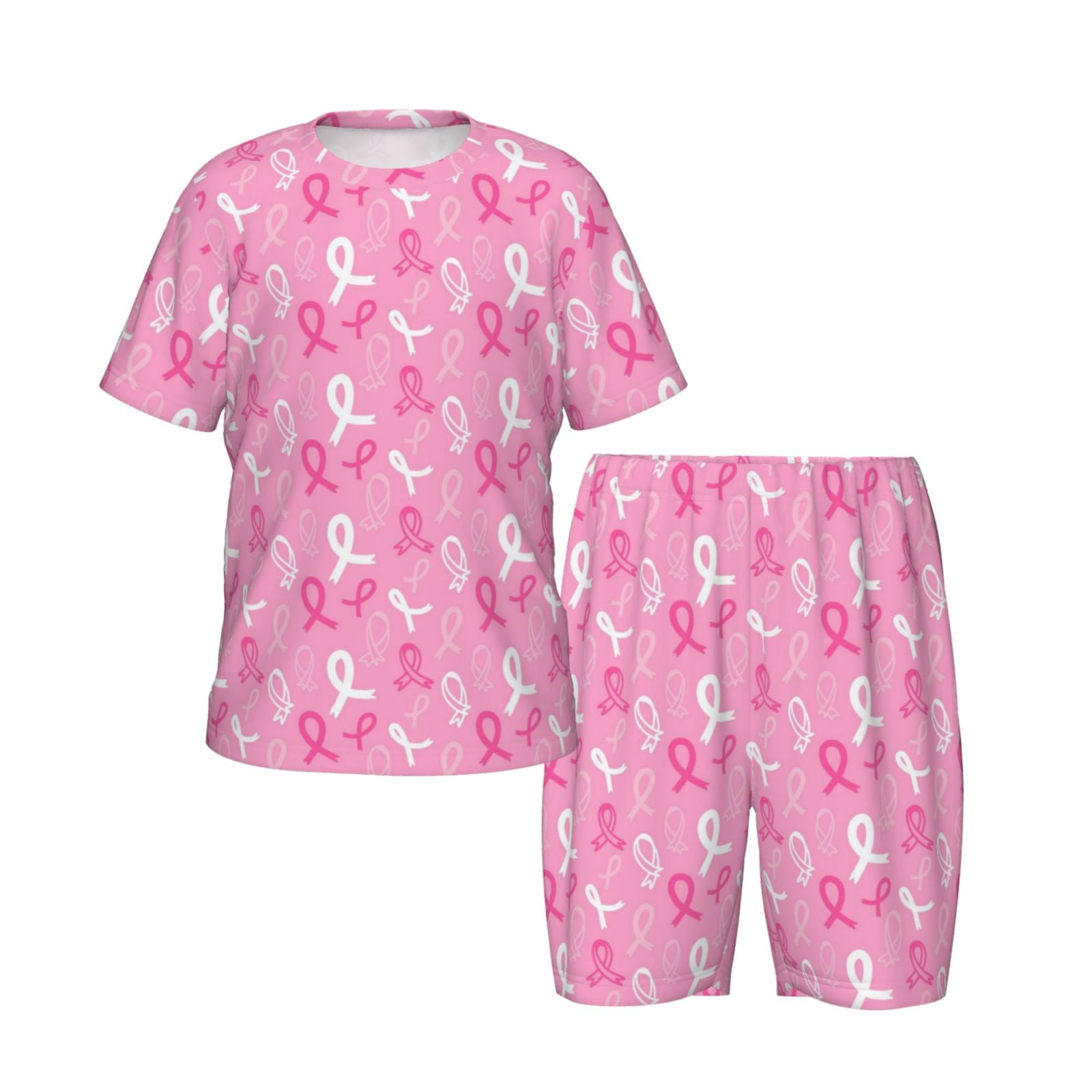 Disketp Breast Cancer Awareness (3) for Kids Short Sleeve Pajamas Kids ...