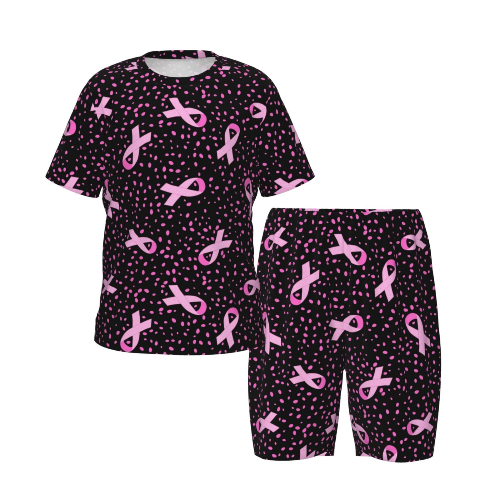 Disketp Breast Cancer Awareness3 for Kids Short Sleeve Pajamas Kids ...