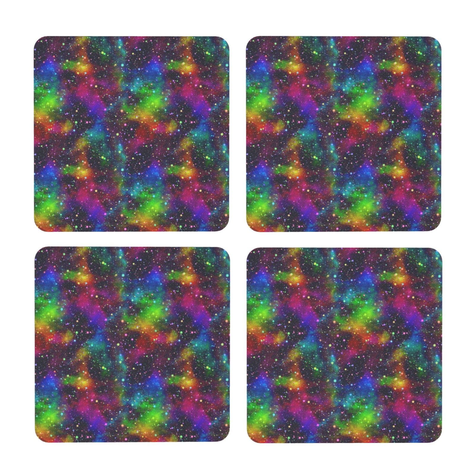 Disketp Bright Universe MDF Cork Coaster 4 Pcs - Absorbent Beverage ...