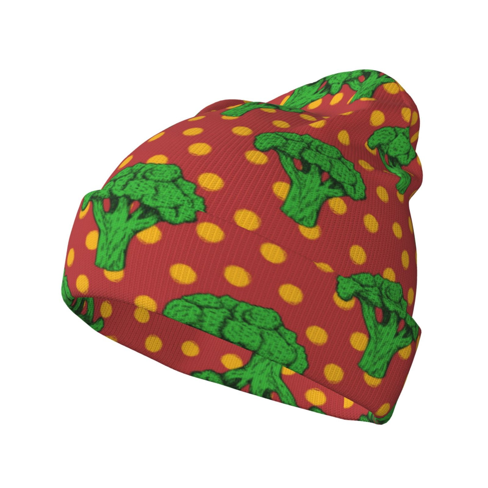 Disketp Broccoli Winter Beanie for Men Women Beanie Knit Hat Cuffed Cap ...