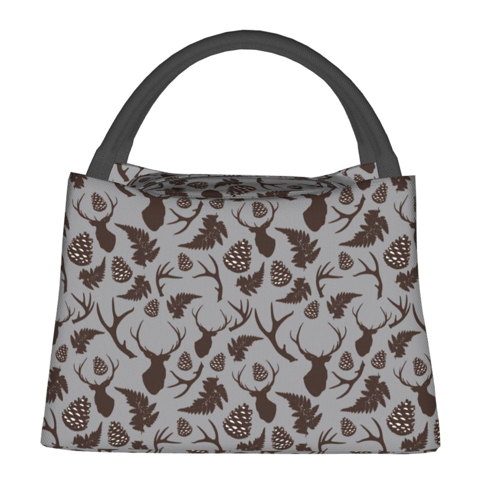 Disketp Brown Moose with Pinecones Insulated Bags, Insulated Cooler Bag ...