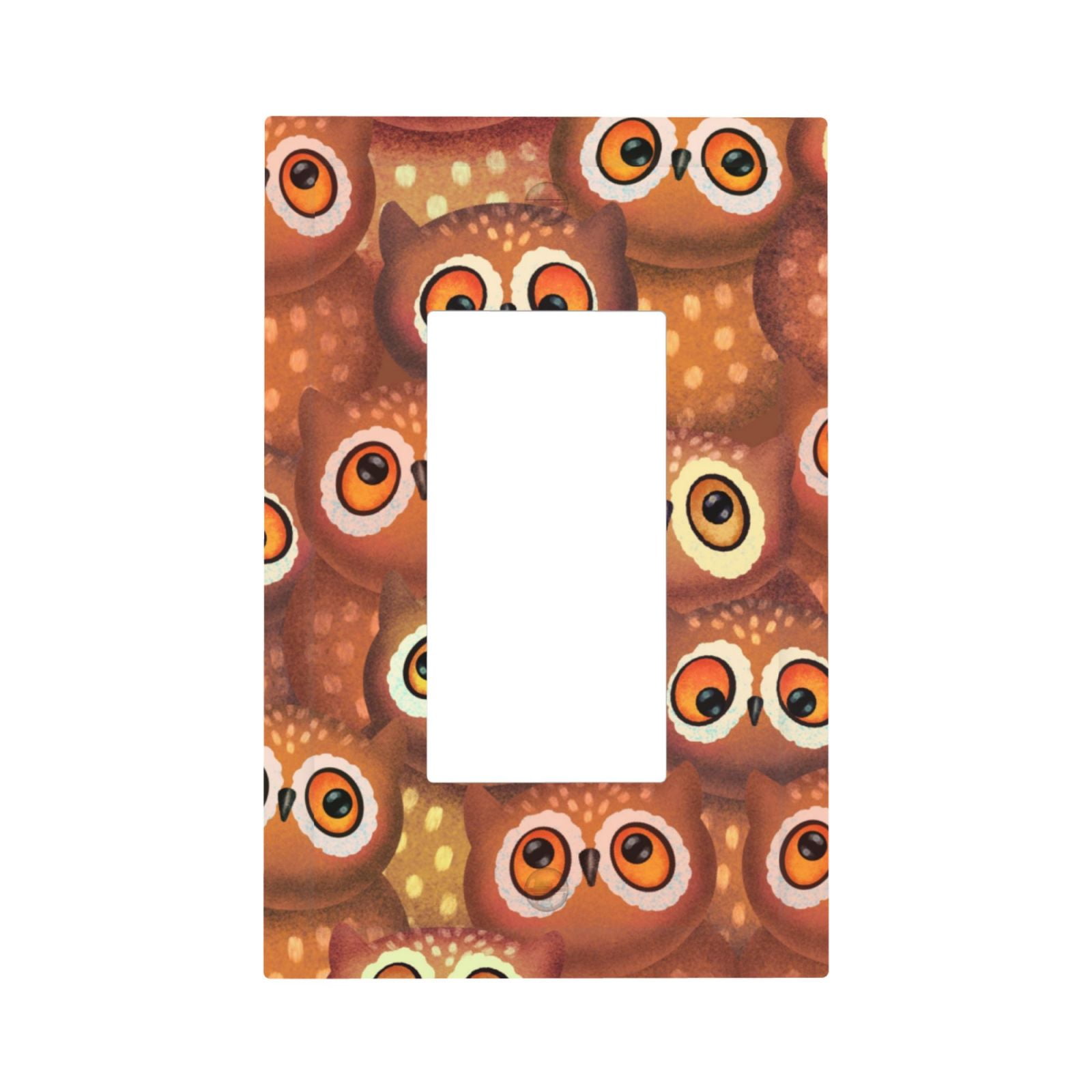 Disketp Brown Owl Decorative Light Switch or Outlet Wall Plate with ...