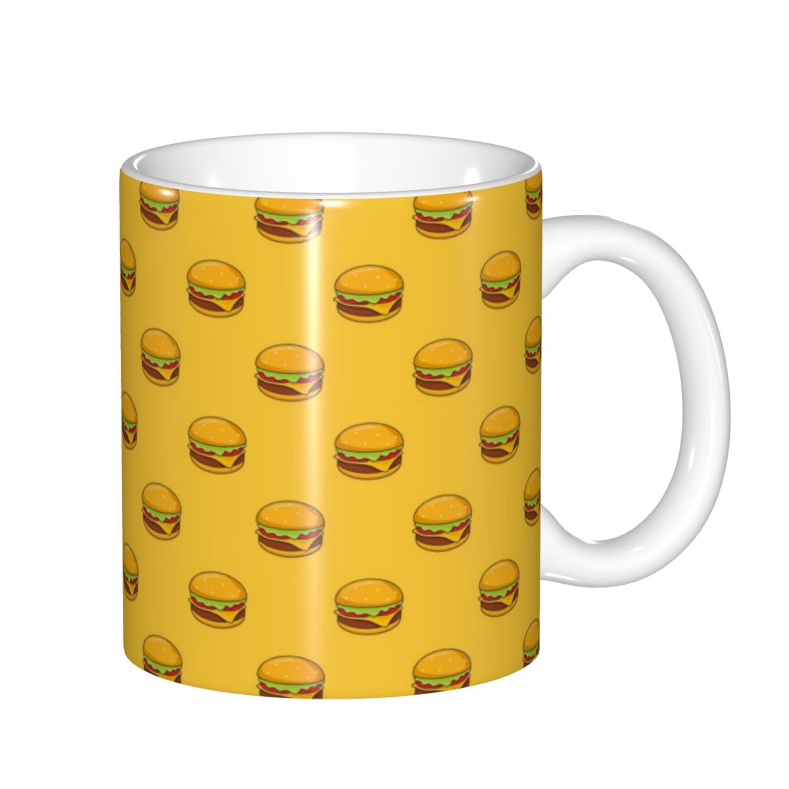 Disketp Burger 1 Large Coffee Mug with Handle Tea Cup Novelty Coffee ...