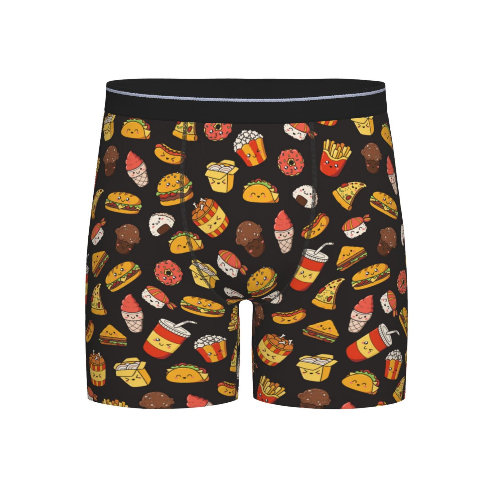 Disketp Burger Fries Men's Boxer Briefs Men’s Underwear Boxer Briefs ...
