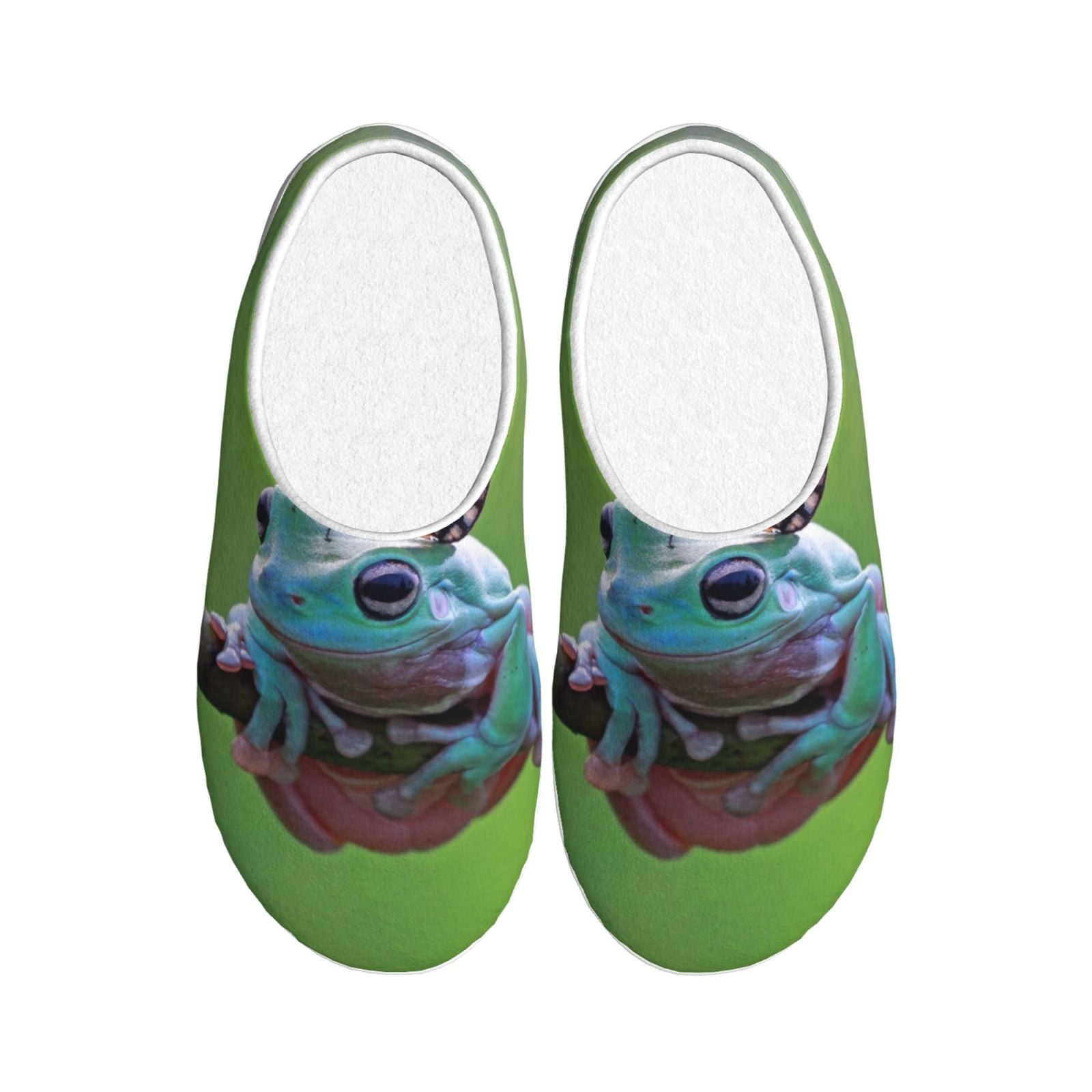 Disketp Butterfly Landing On Head Dumpy Frog Women's Men's Slippers ...