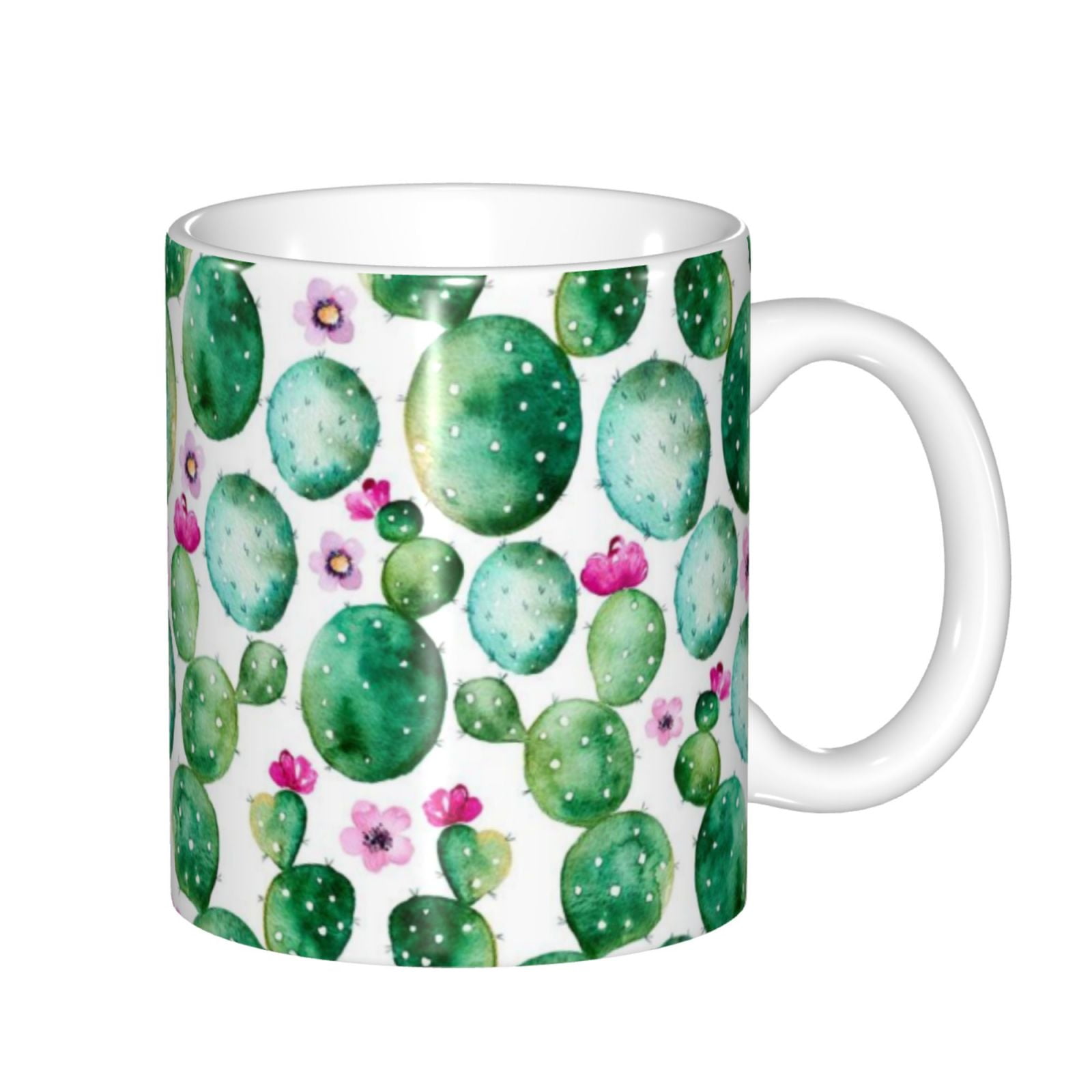 Disketp Cactus Plants Large Coffee Mug with Handle Tea Cup Novelty ...