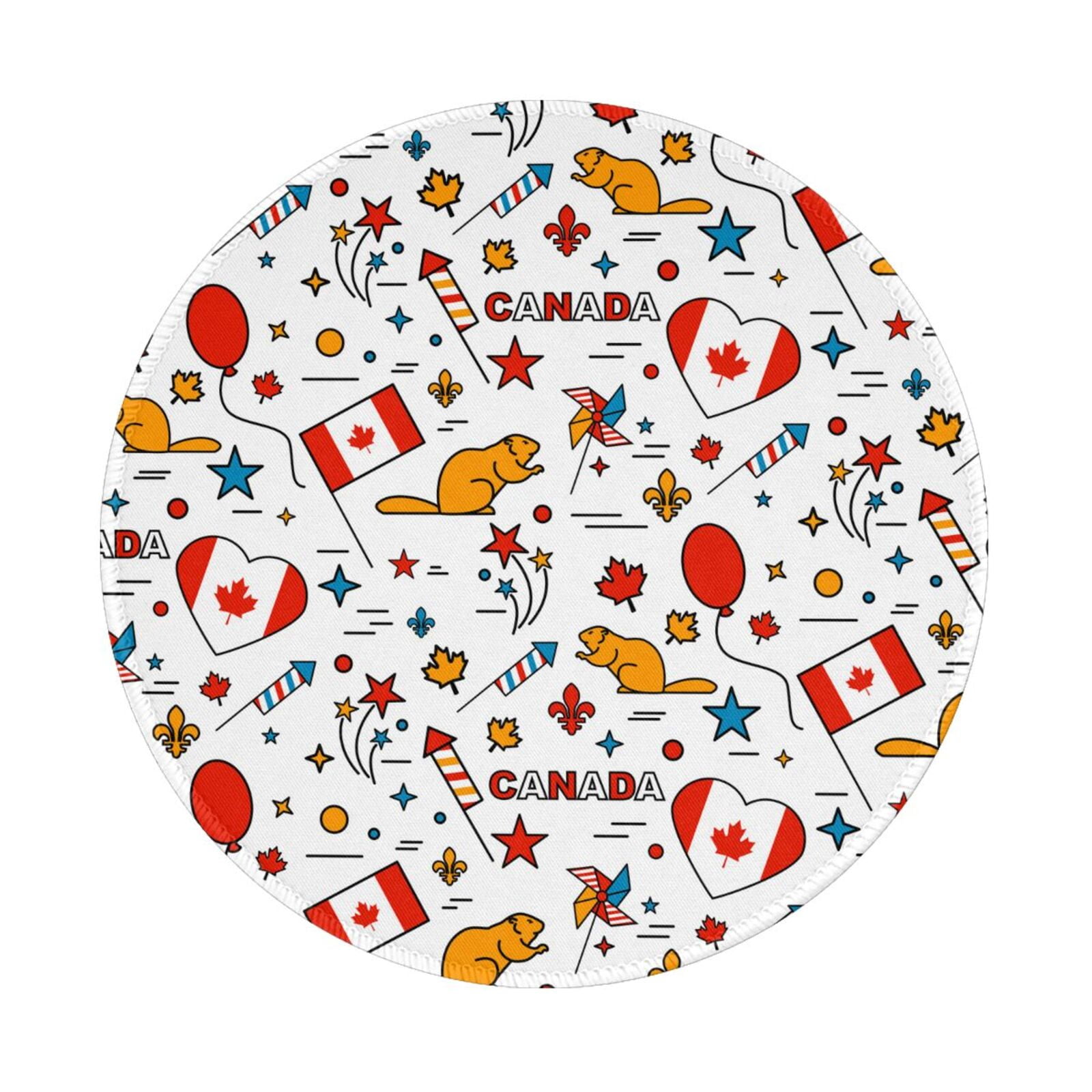 Disketp Canada Day Small Mouse Pad 7.9x7.9 Inches,Washable Round ...