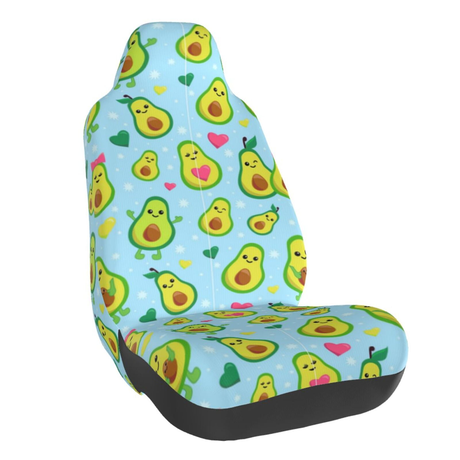 Disketp Cartoon Avocado Car Seat Covers Universal Front Seat Coves for ...
