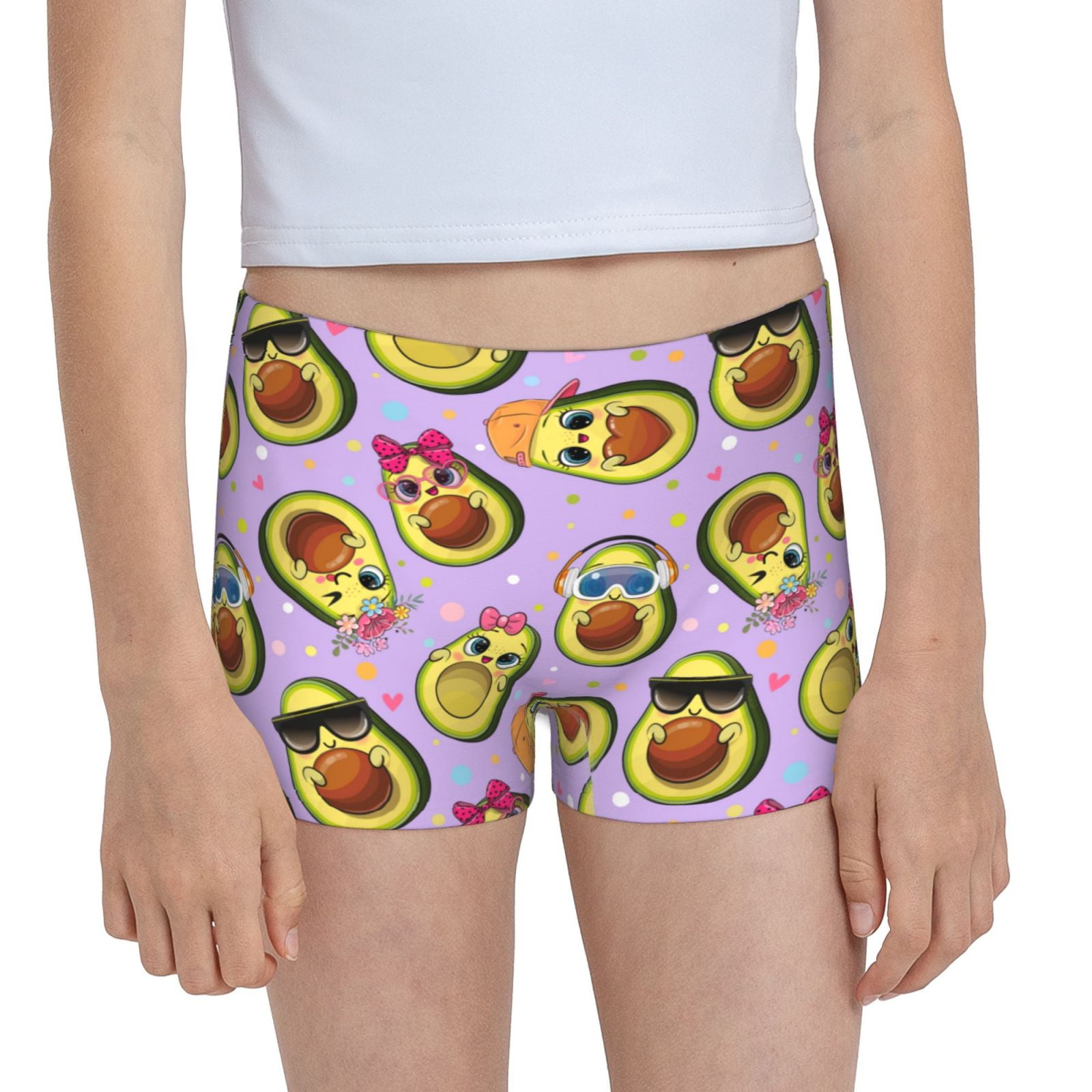 Disketp Cartoon Avocados Girls Cotton Underwear Soft Shorts Kids Boxer ...