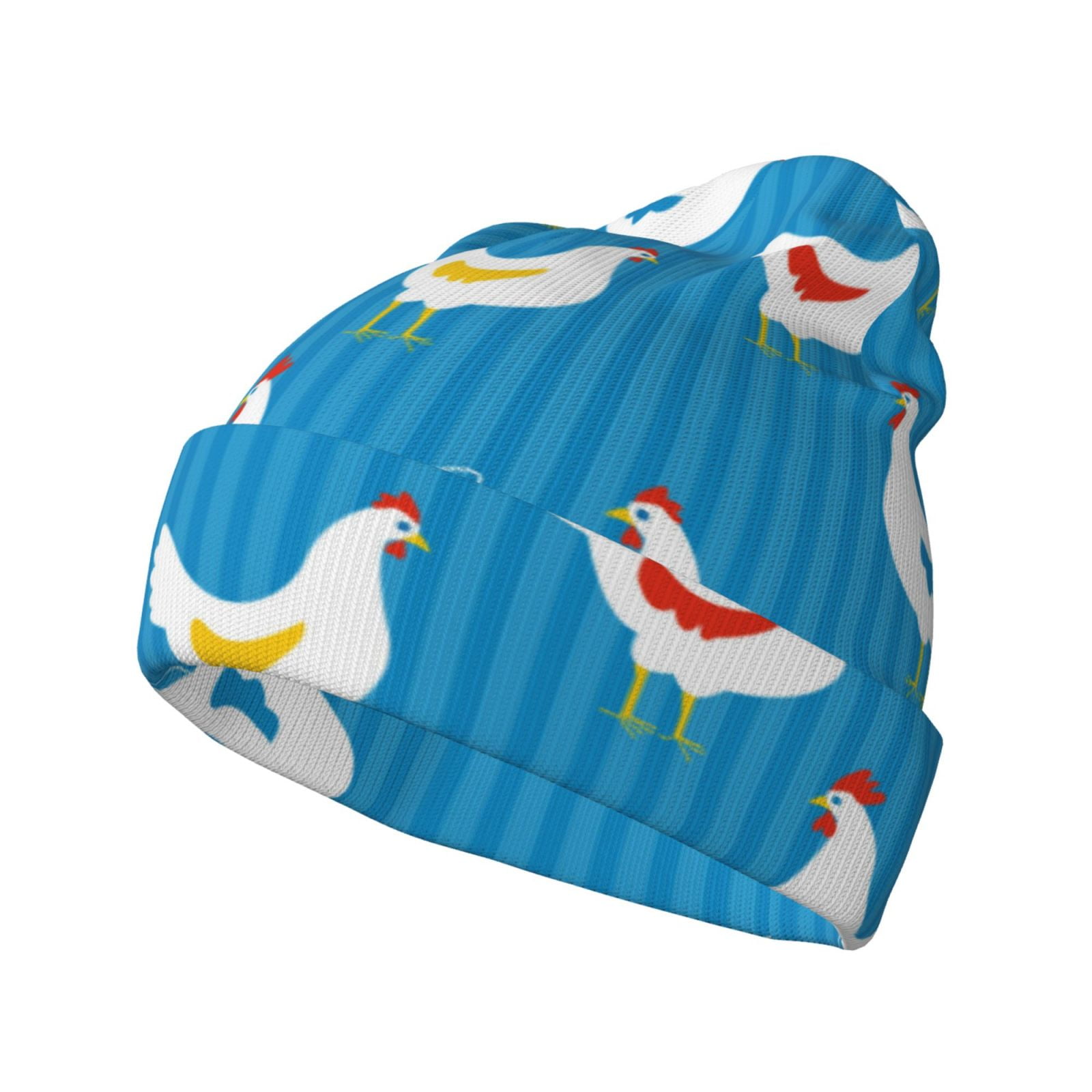 Disketp Cartoon Chicken Winter Beanie for Men Women Beanie Knit Hat ...