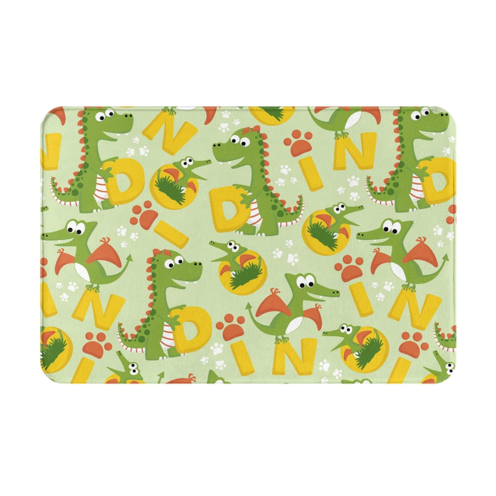 Disketp Cartoon Dinosaurs Mat For Front Door Outside - Doormat Outdoor ...