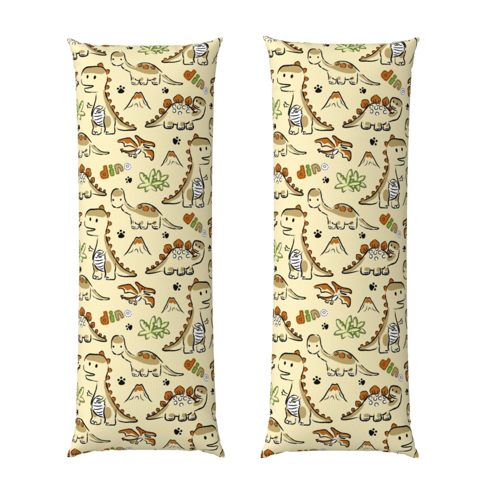 Disketp Cartoon Dinosaurs Print Body Pillow Cover - Super Soft 20x54 ...