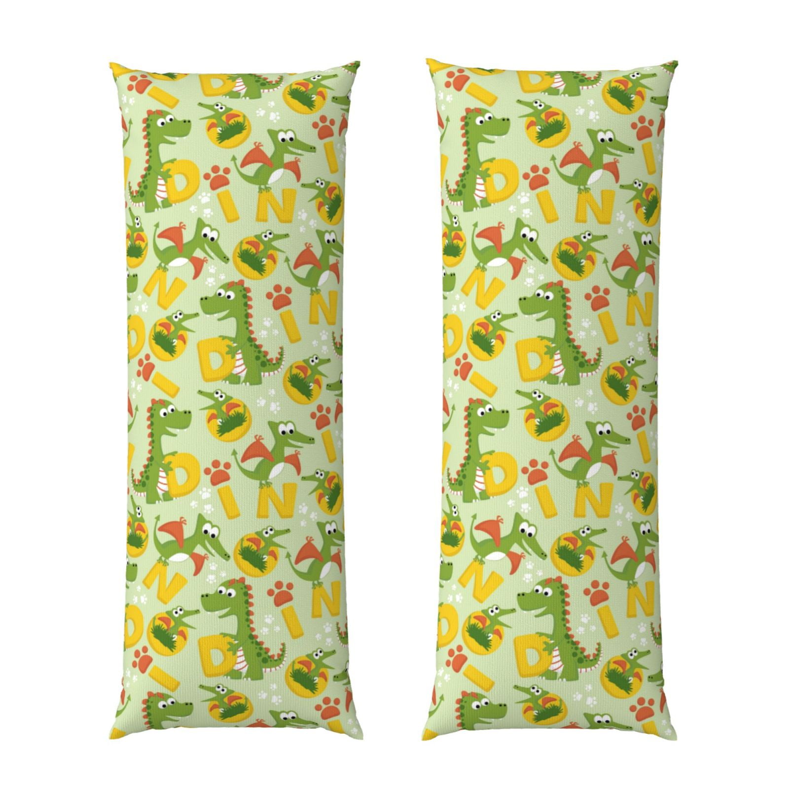 Disketp Cartoon Dinosaurs Print Body Pillow Cover - Super Soft 20x54 ...