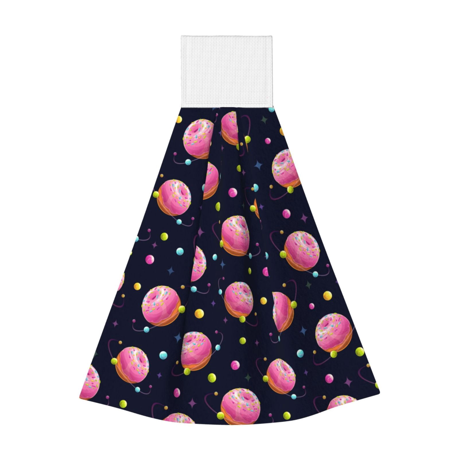 Disketp Cartoon Donut Planets Hanging Kitchen Towel Tie Towels Tea Bar ...