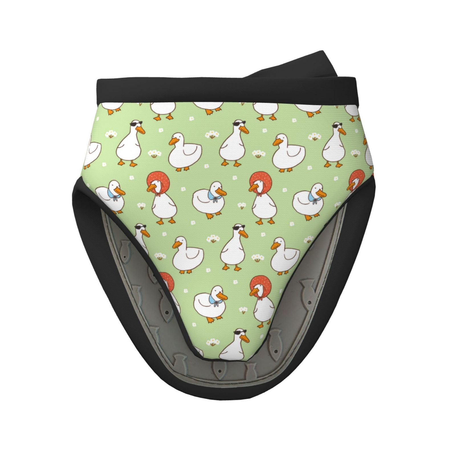 Disketp Cartoon Duck Non-Slip Mini Oven Mitt Set, Short Oven Mitts for ...