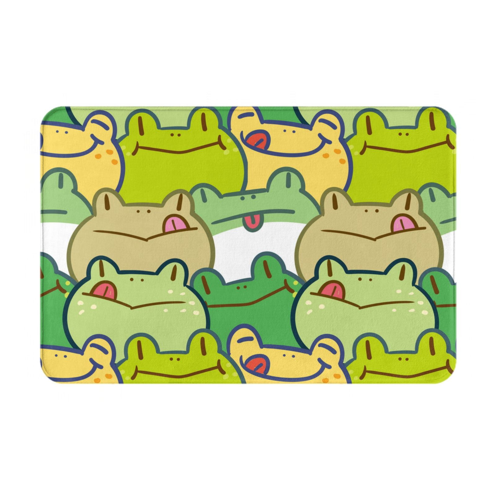 Disketp Cartoon Frog Mat For Front Door Outside - Doormat Outdoor ...