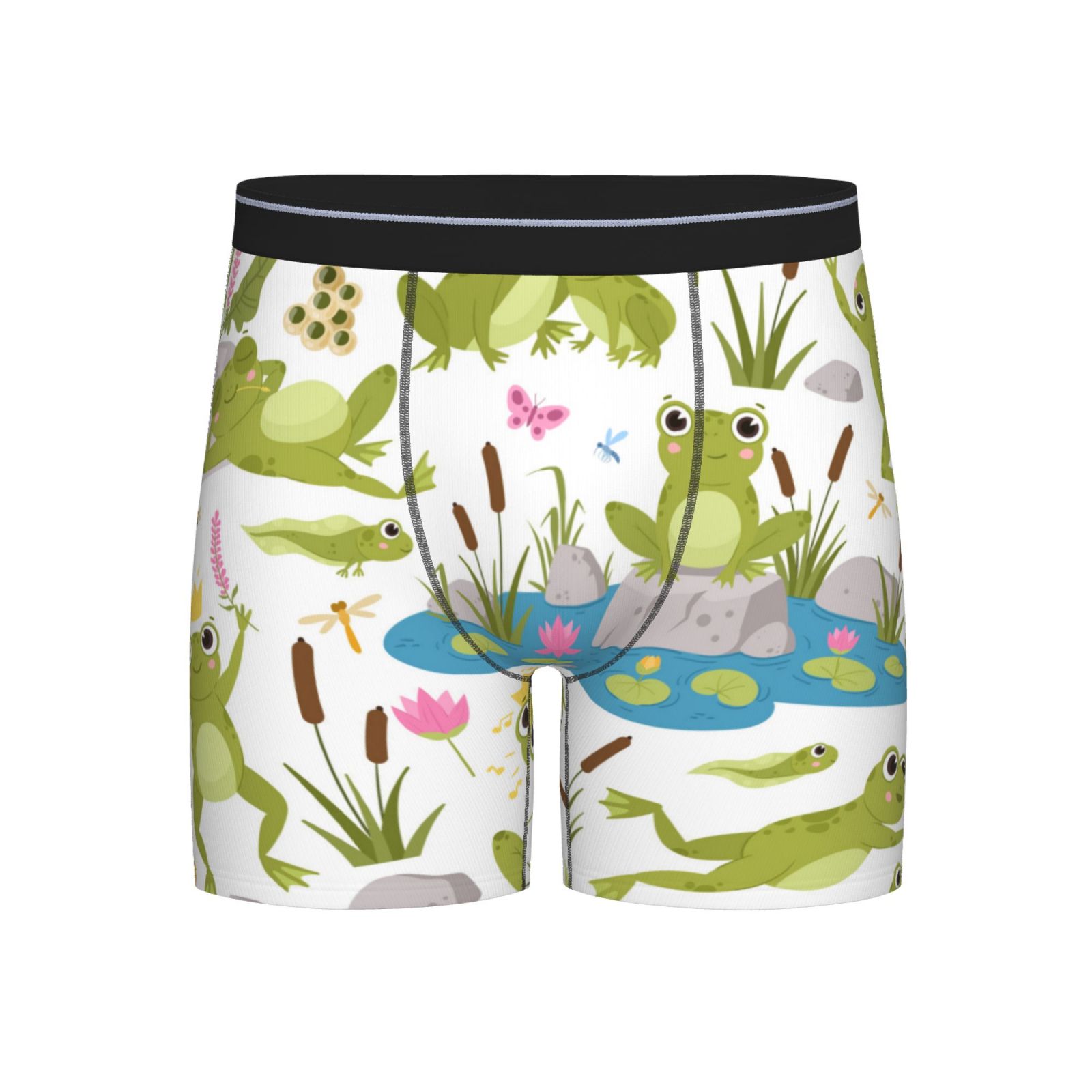 Disketp Cartoon Frogs Men's Boxer Briefs Men’s Underwear Boxer Briefs ...