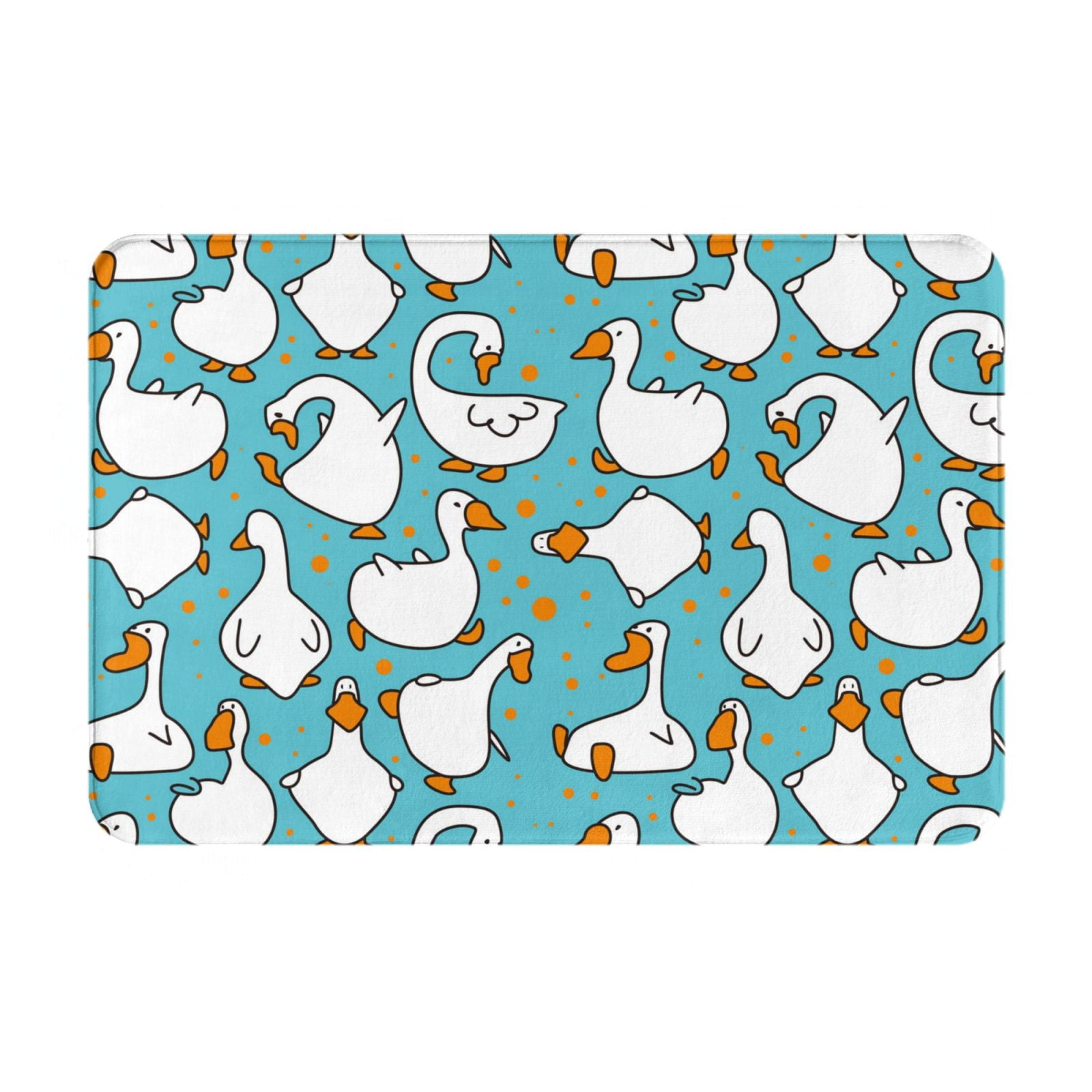 Disketp Cartoon Funny Goose Mat For Front Door Outside - Doormat ...
